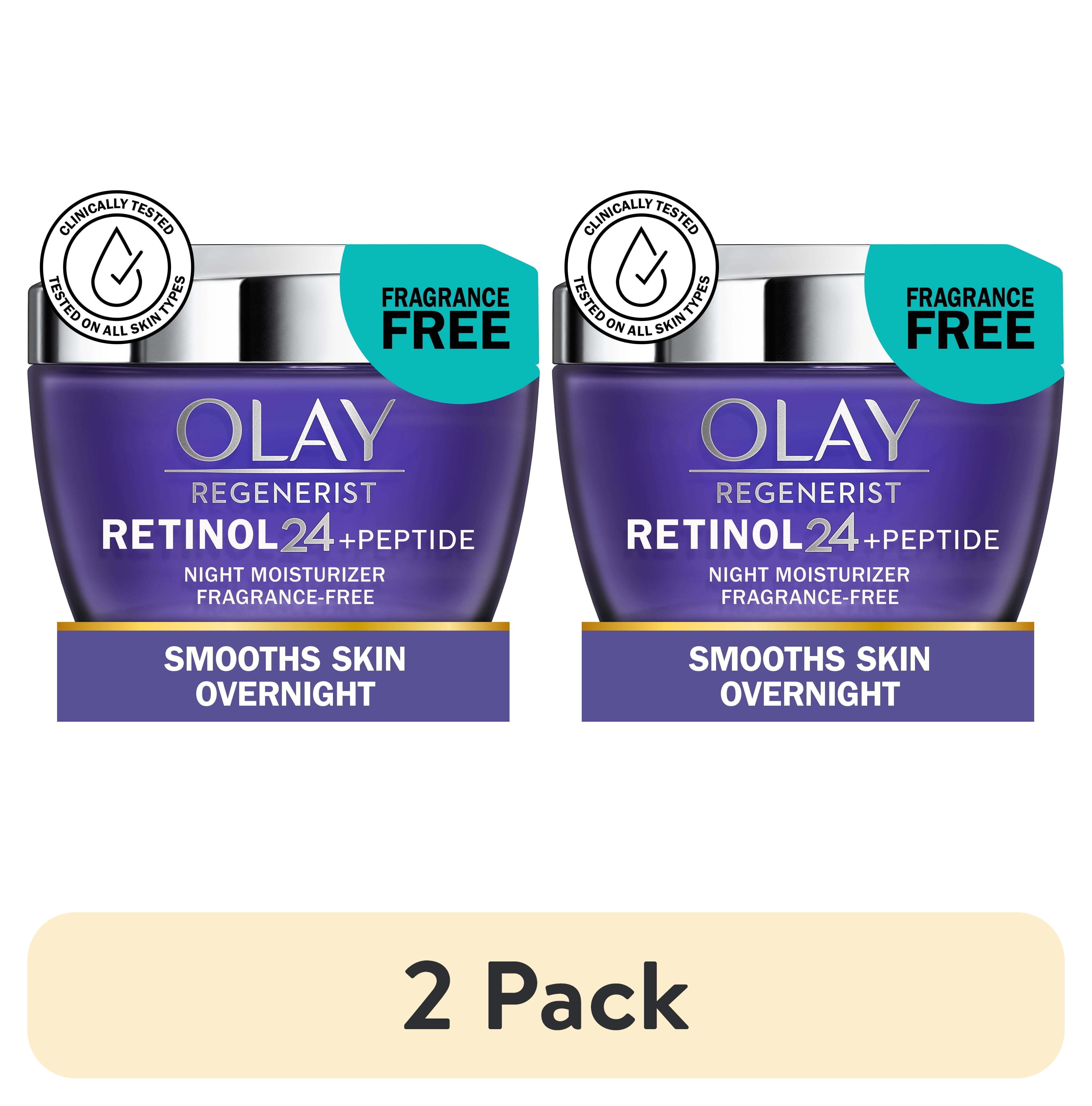 (2 pack) Olay Face Moisturizer Retinol 24 Night Cream, Regenerist ...