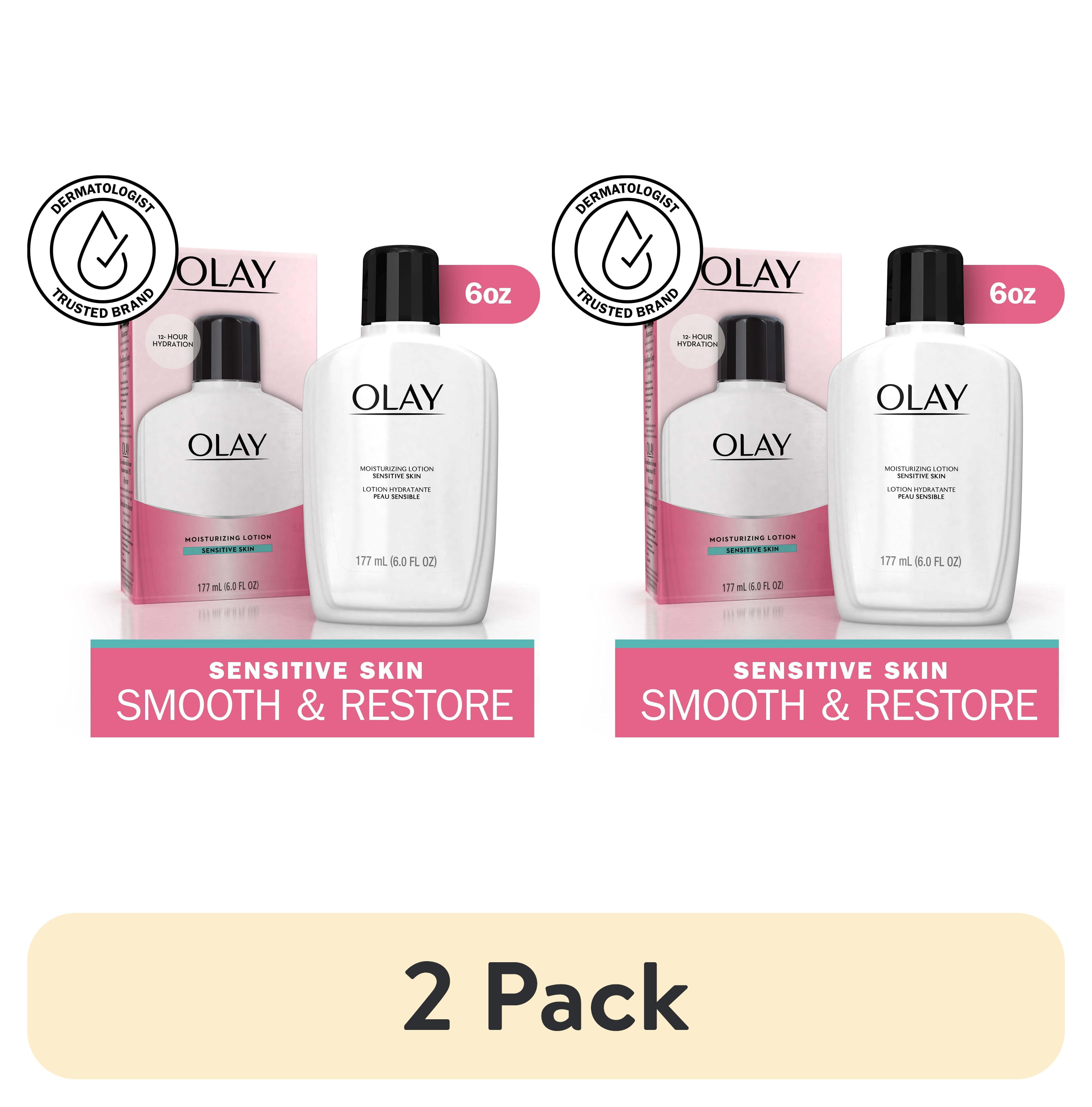 (2 pack) Olay Moisturizing Face Lotion for Sensitive Skin, 6.0 fl oz ...
