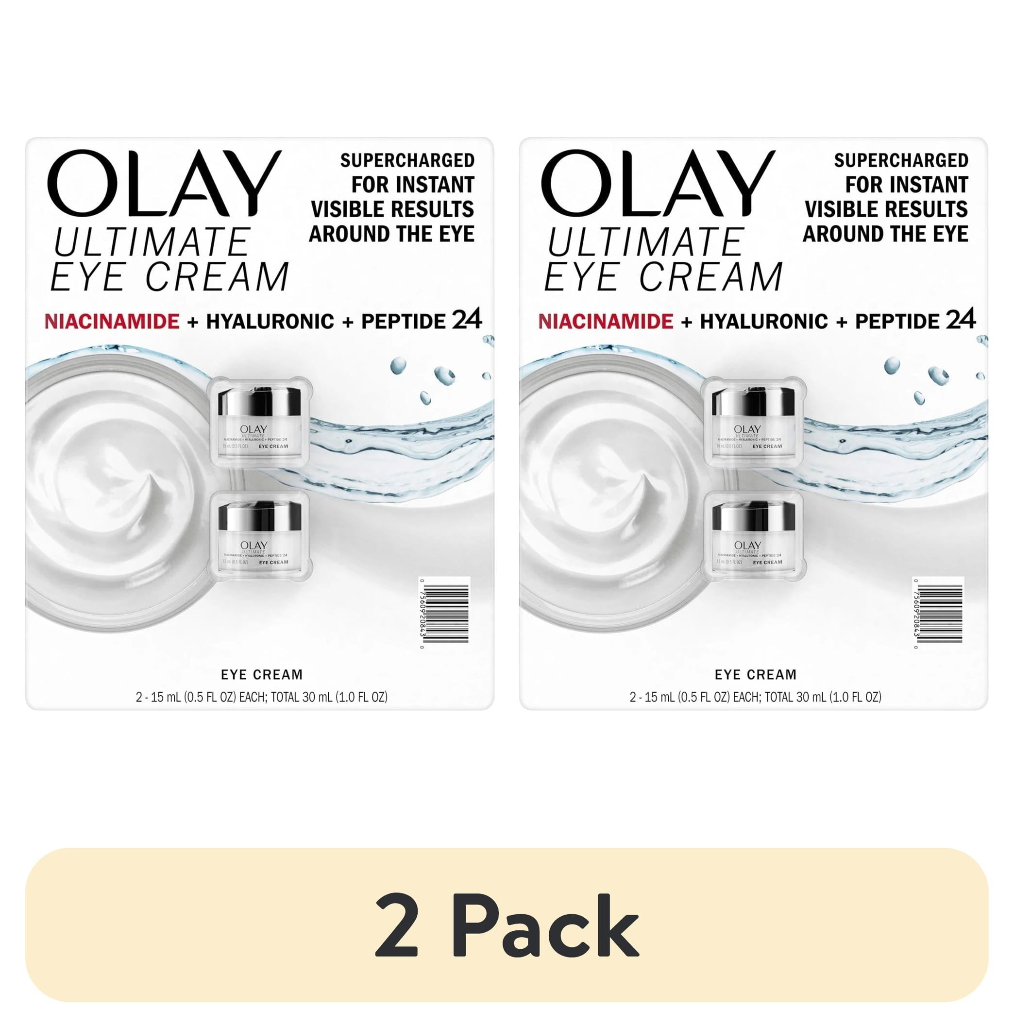 (2 pack) Olay Ultimate Niacinamide + Hyaluronic + Peptide Eye Cream 0.5 ...