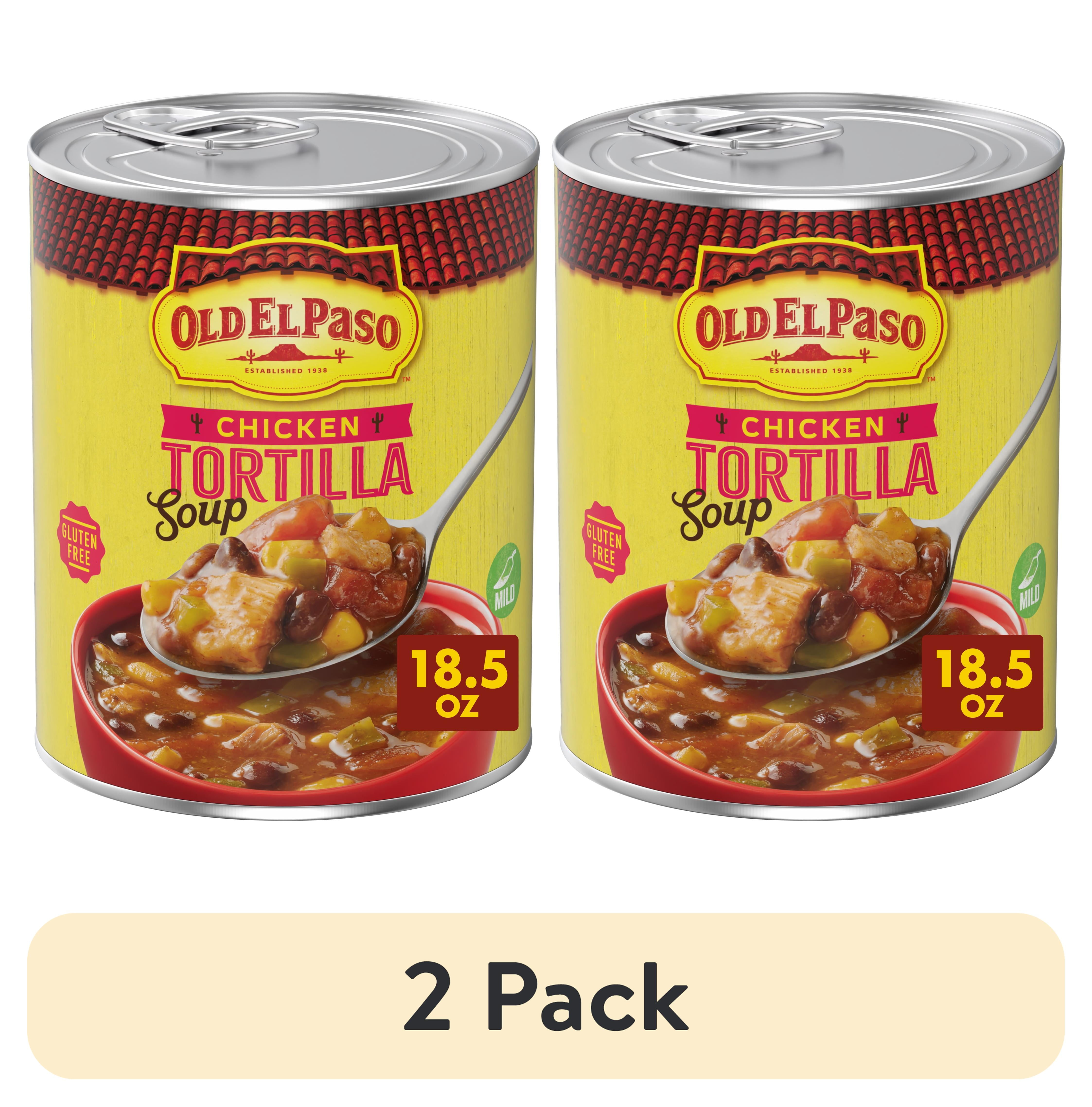 (2 pack) Old El Paso Chicken Tortilla Soup, Ready to Serve Canned Soup ...