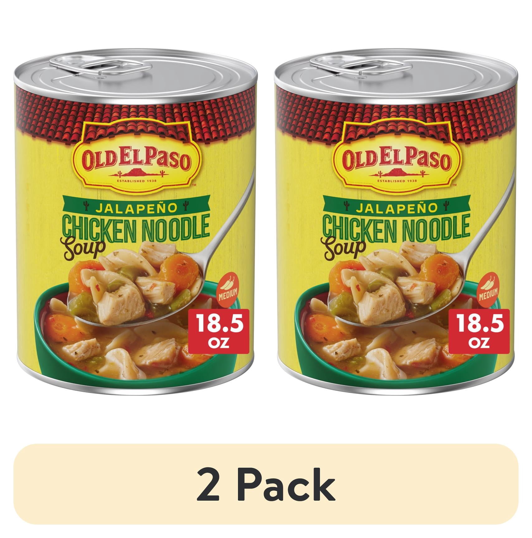 (2 pack) Old El Paso Jalapeno Chicken Noodle Soup, Ready to Serve ...