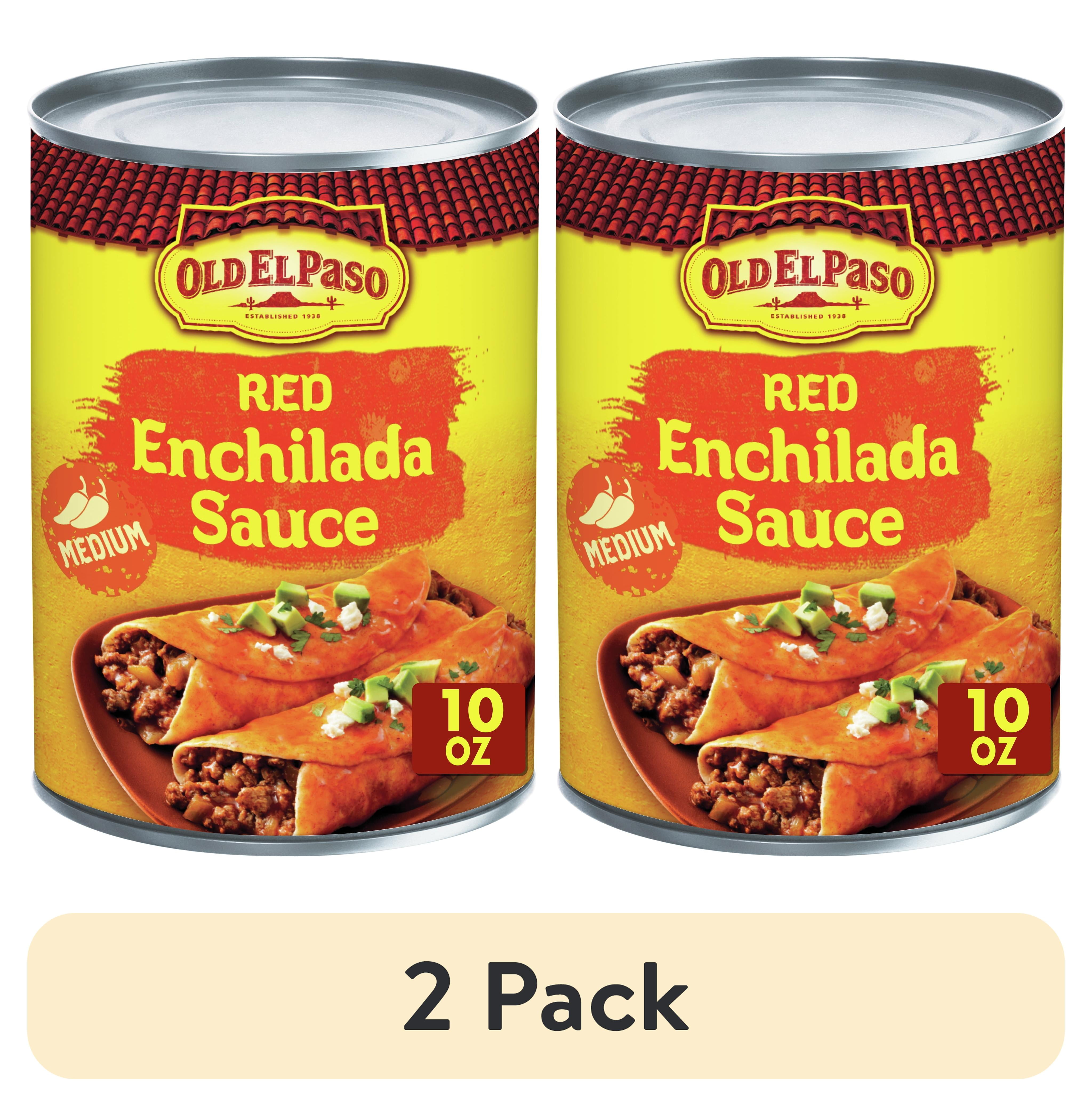 (2 pack) Old El Paso Medium Red Enchilada Sauce, Meal Prep, 10 oz ...