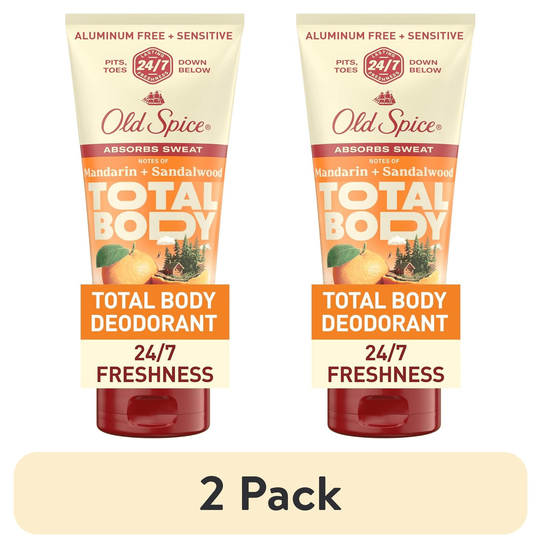 (2 pack) Old Spice Aluminum Free Total Body Deodorant Cream For Men ...