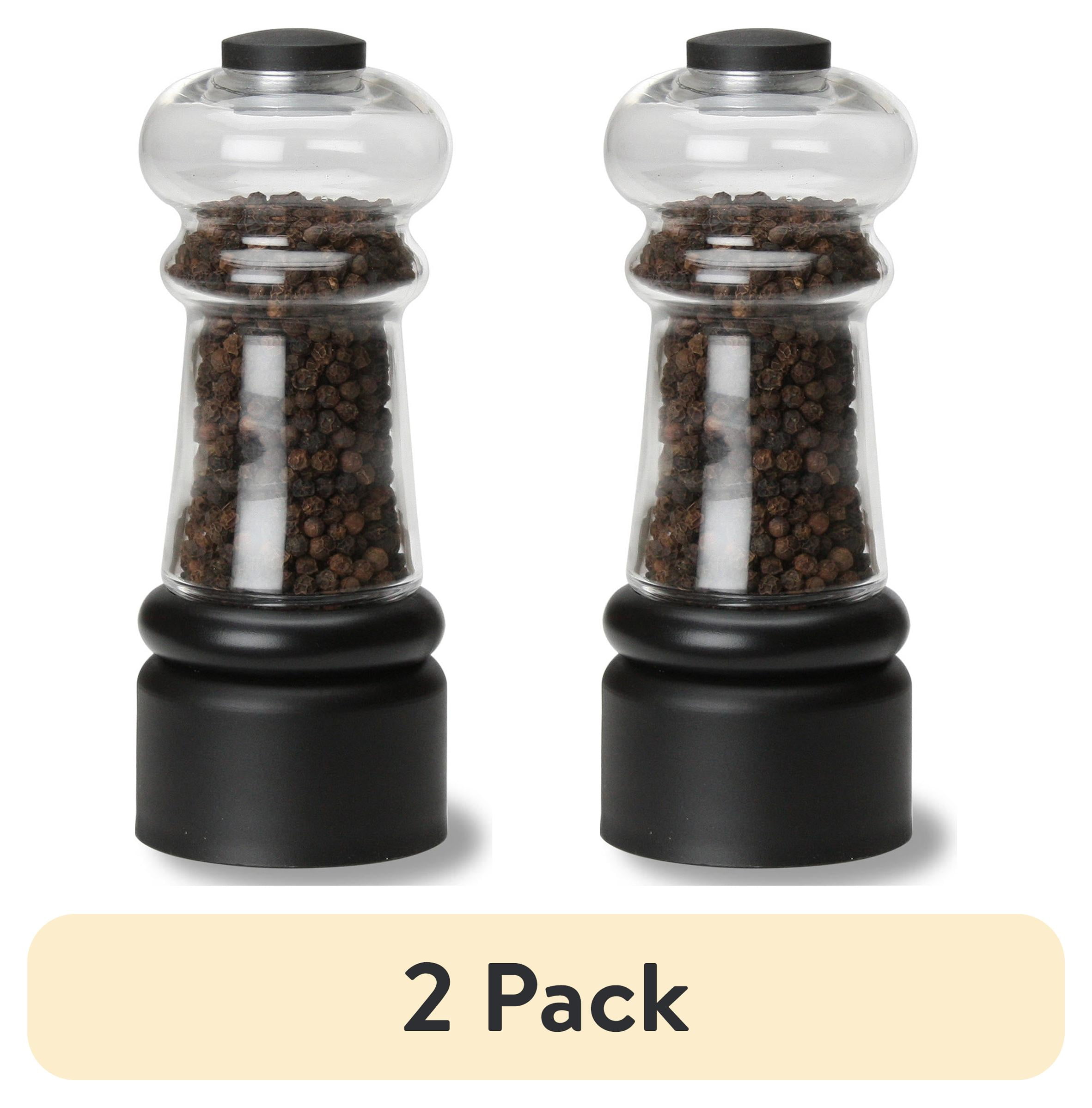 (2 pack) Olde Thompson York Salt Mill and Pepper Mill Set, Pre-Filled ...