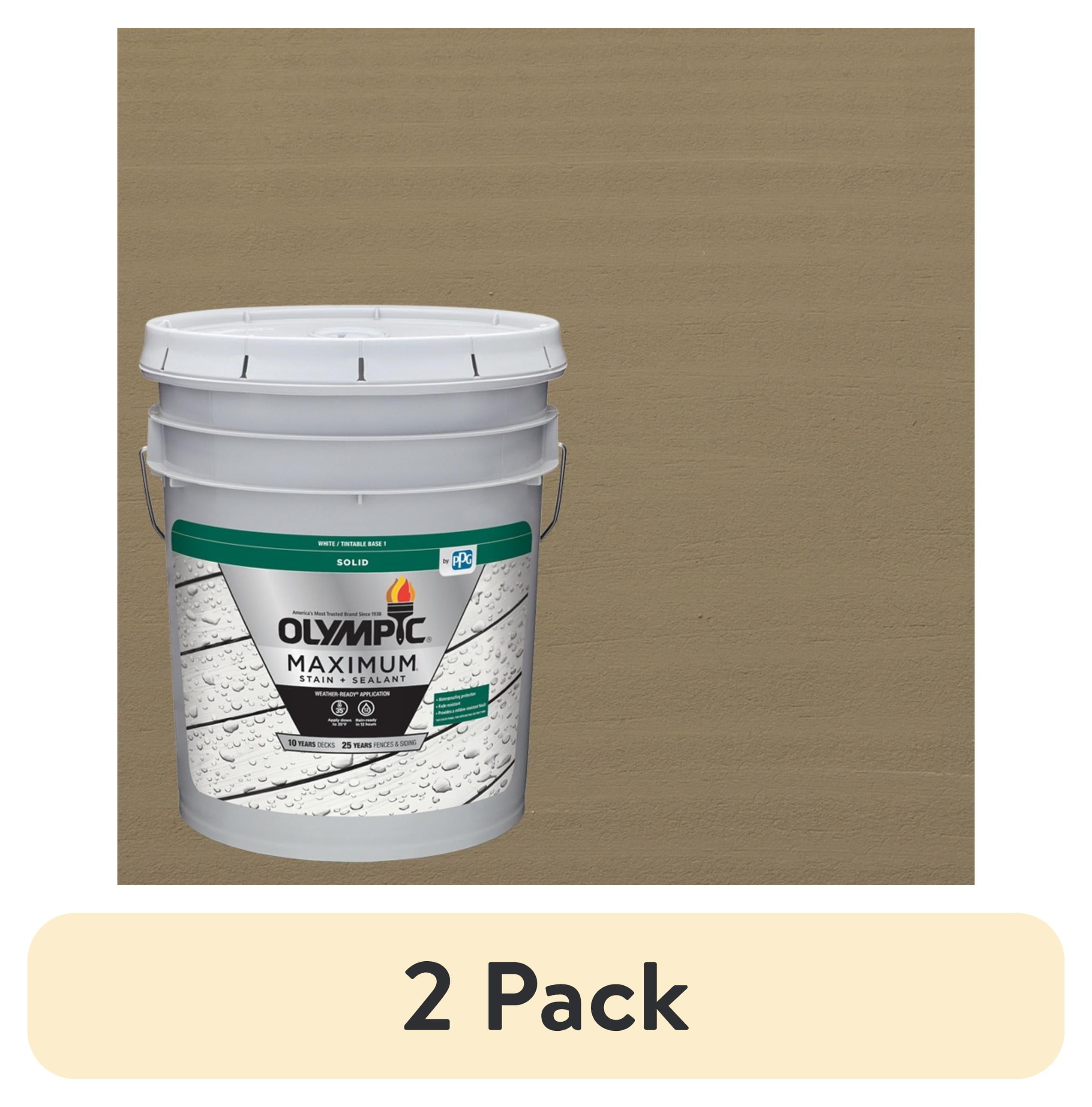 (2 pack) Olympic Maximum 5 Gallons SC-1041 Jefferson Tan Solid Color ...