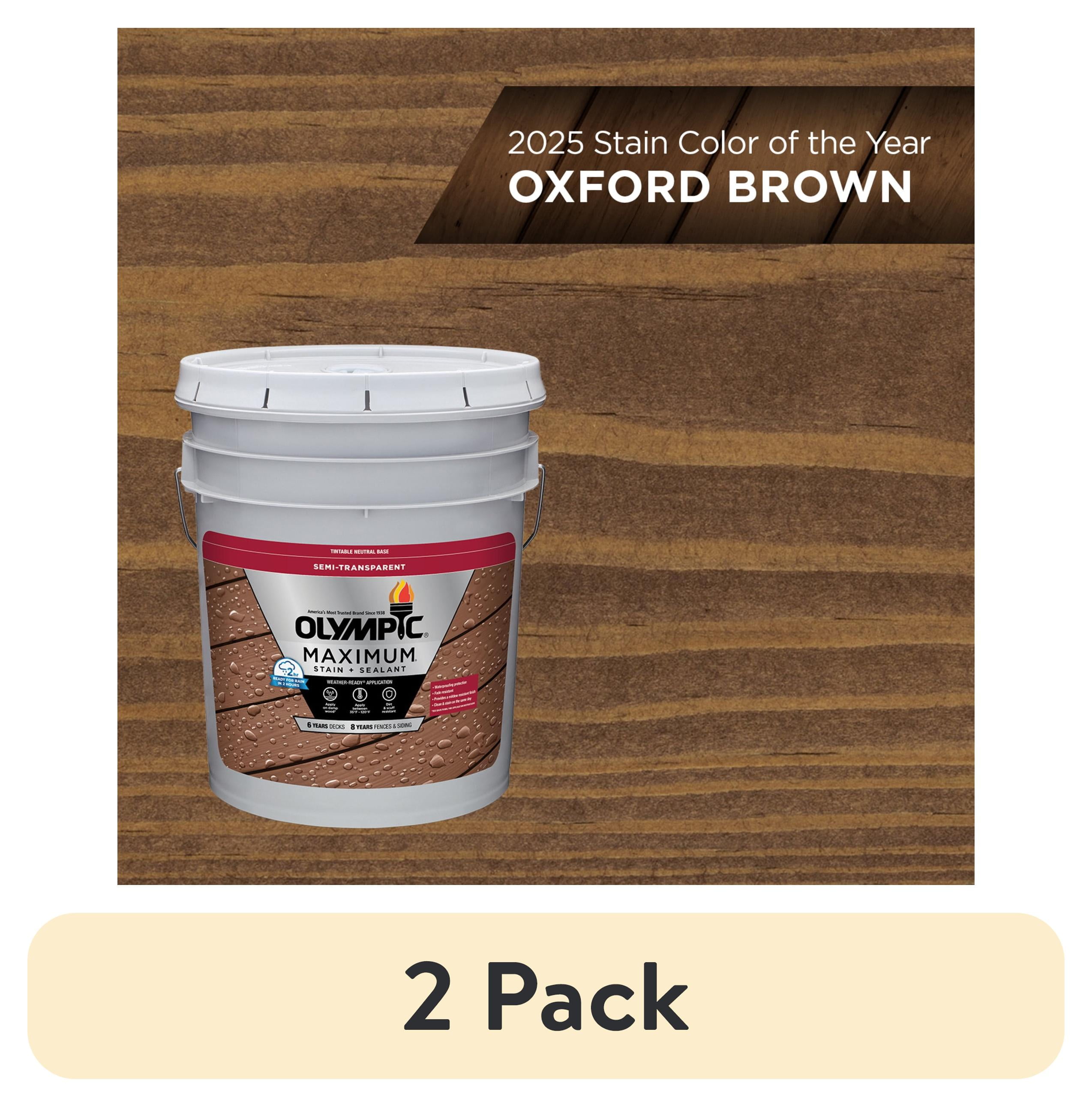 (2 pack) Olympic Maximum 5 Gallons ST-2019 Oxford Brown Semi ...