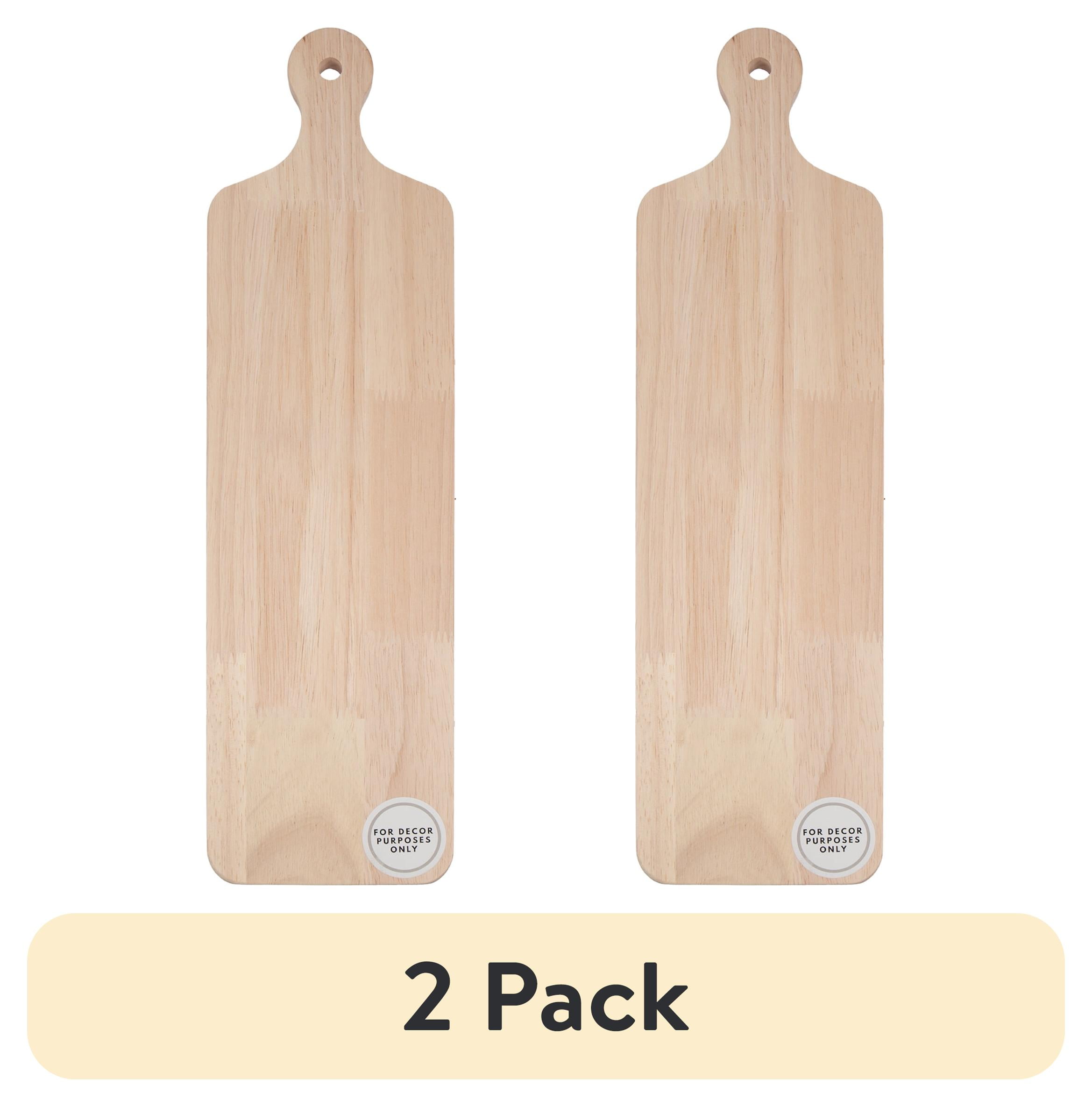 (2 pack) On the Surface Long Wood Board, Customizable Brown Wooden ...