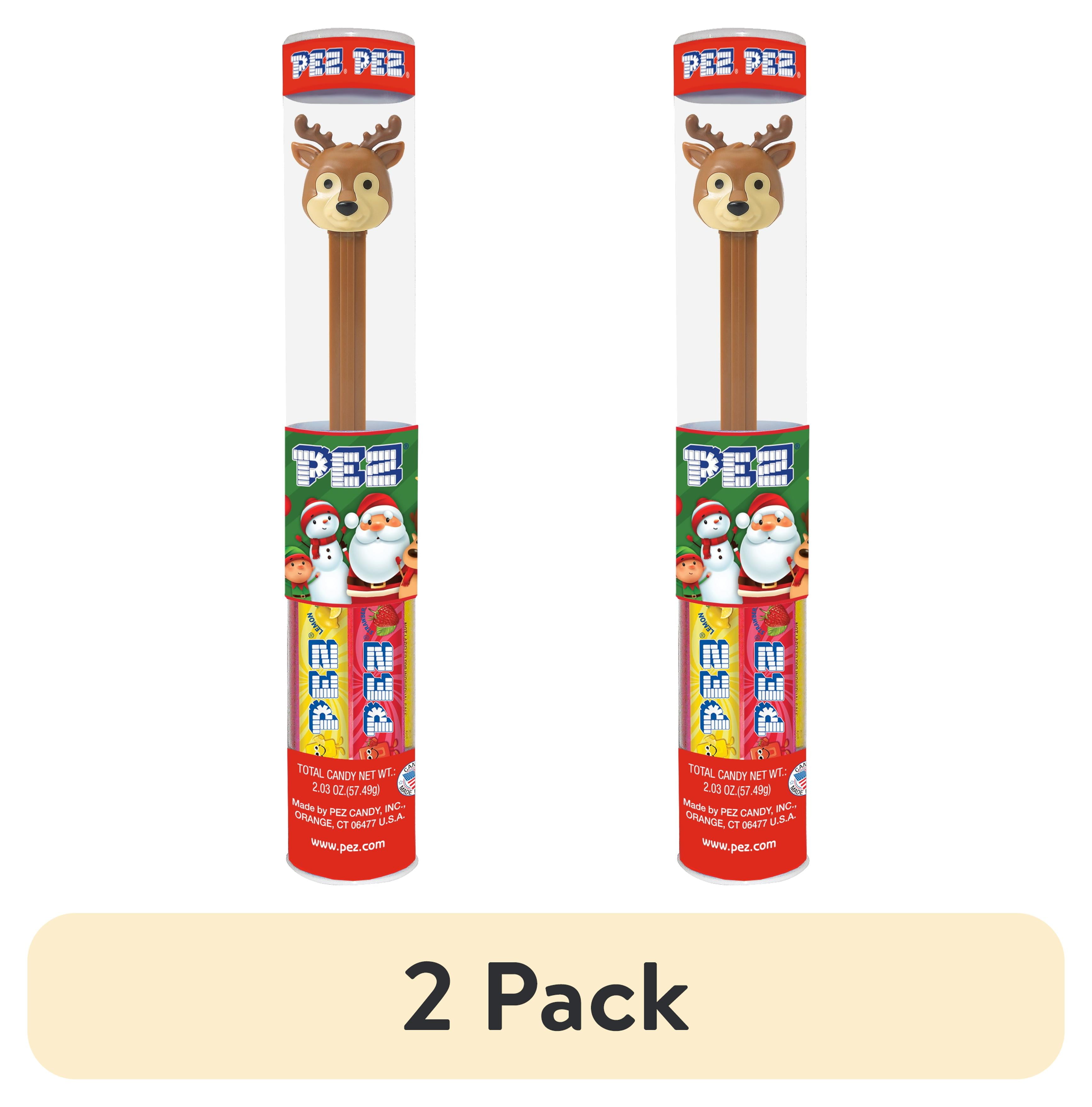 (2 pack) One Reindeer PEZ Candy Dispenser in Stocking Stuffer Tube ...