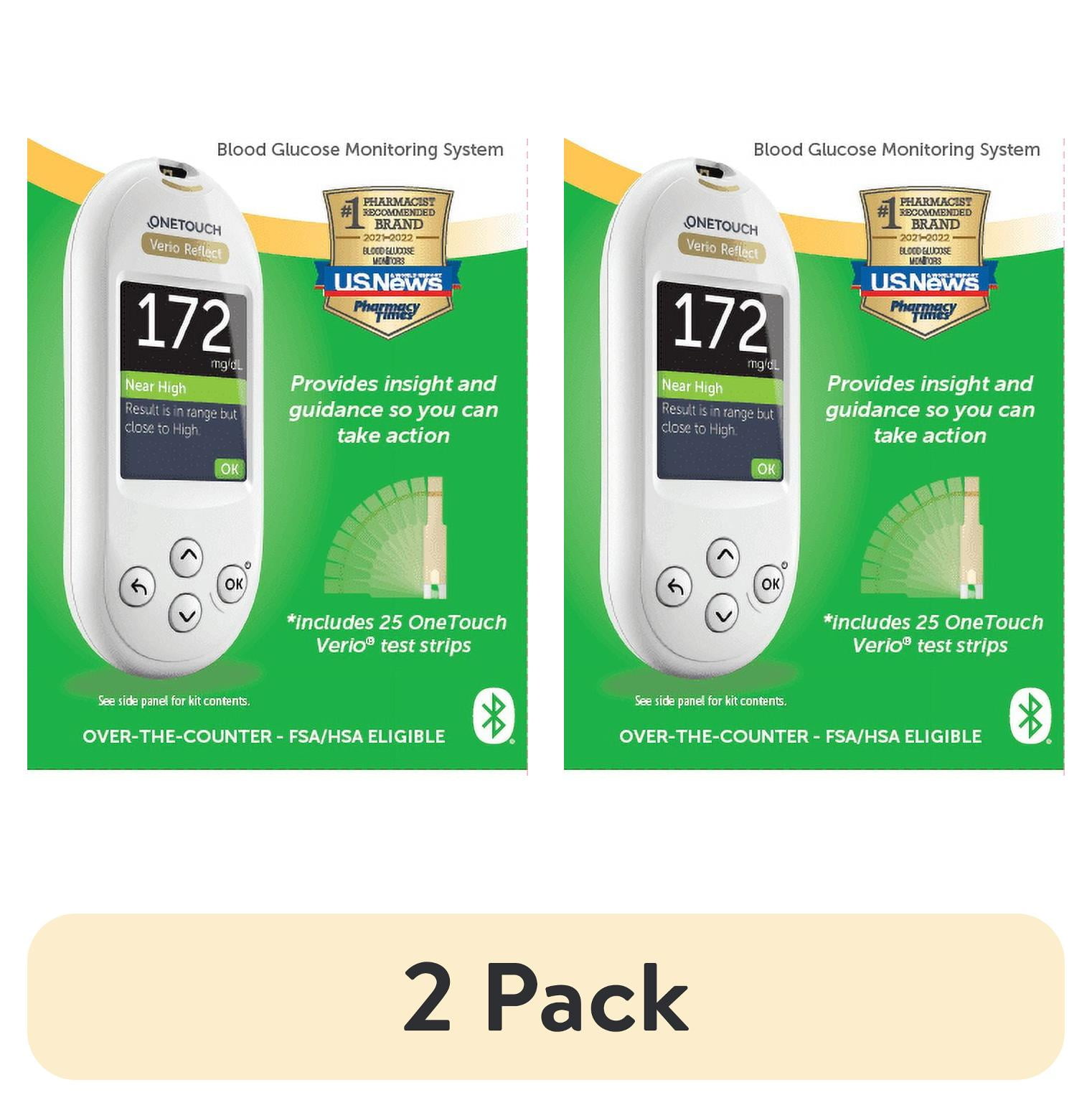 (2 pack) OneTouch Verio Reflect Value Pack - Walmart.com