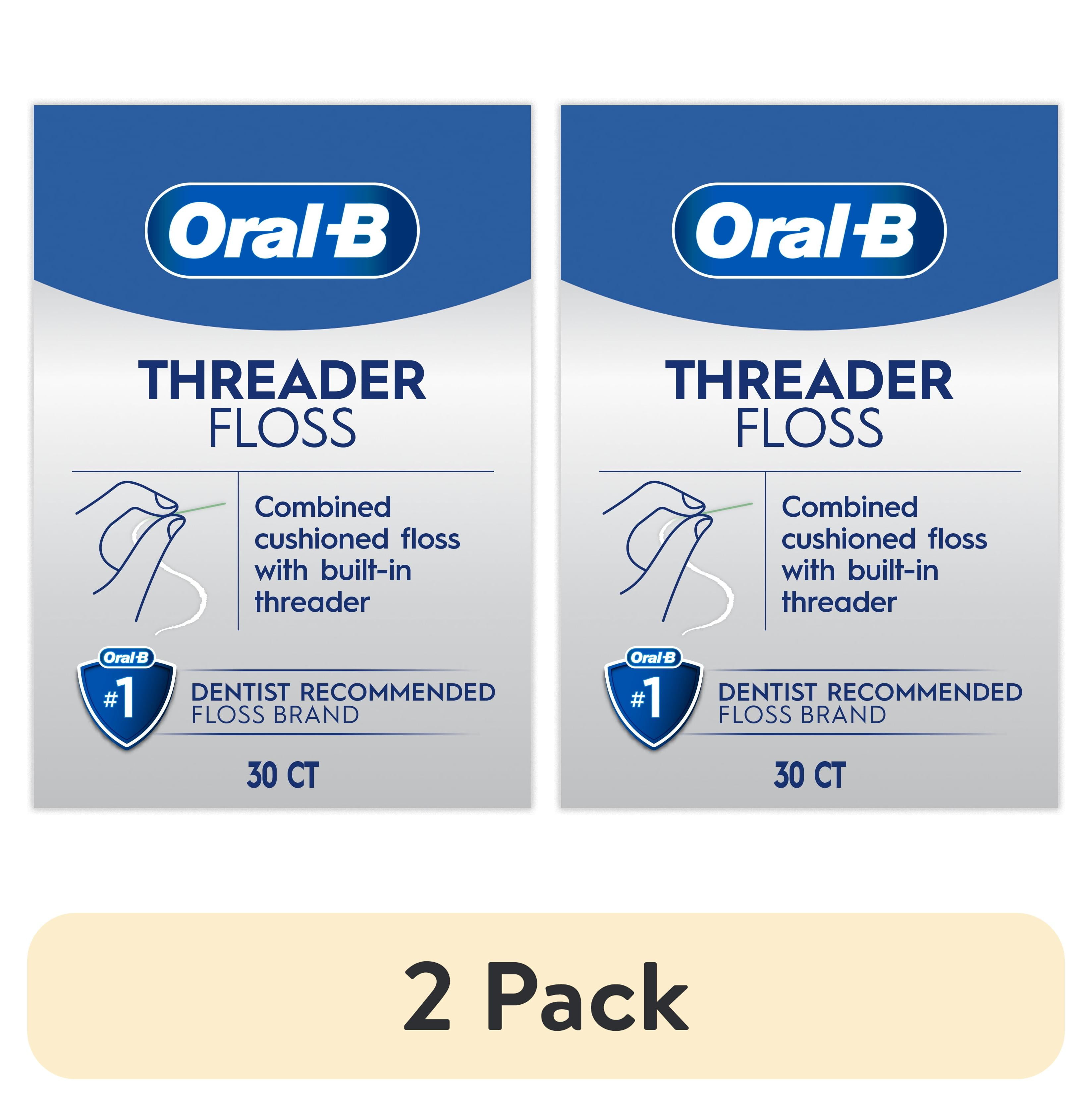 (2 pack) Oral-B Glide Pro-Health Dental Floss Threader for Braces and ...