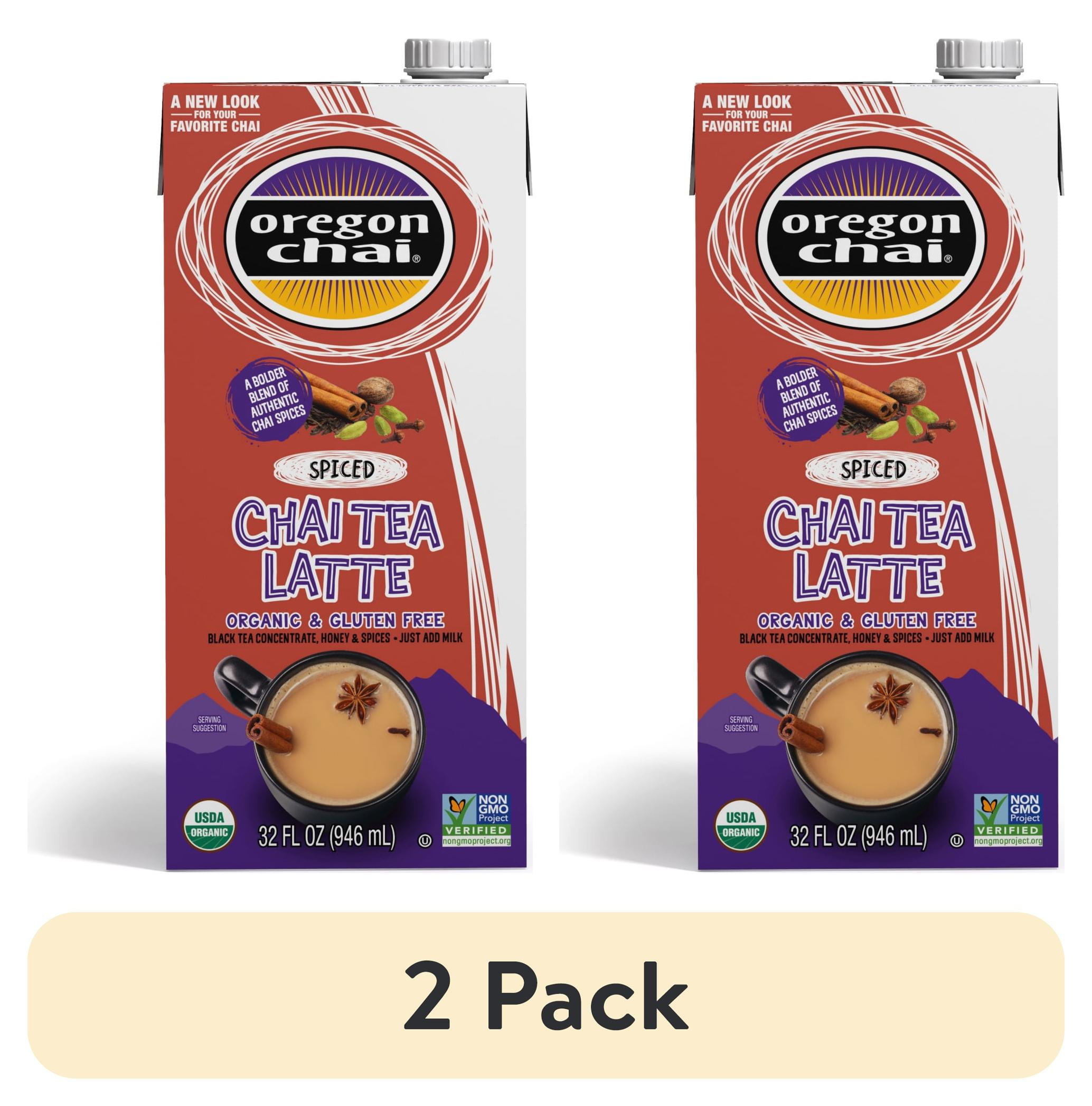 (2 pack) Oregon Chai Organic Spiced Chai Concentrate, 33 Fluid Ounces ...