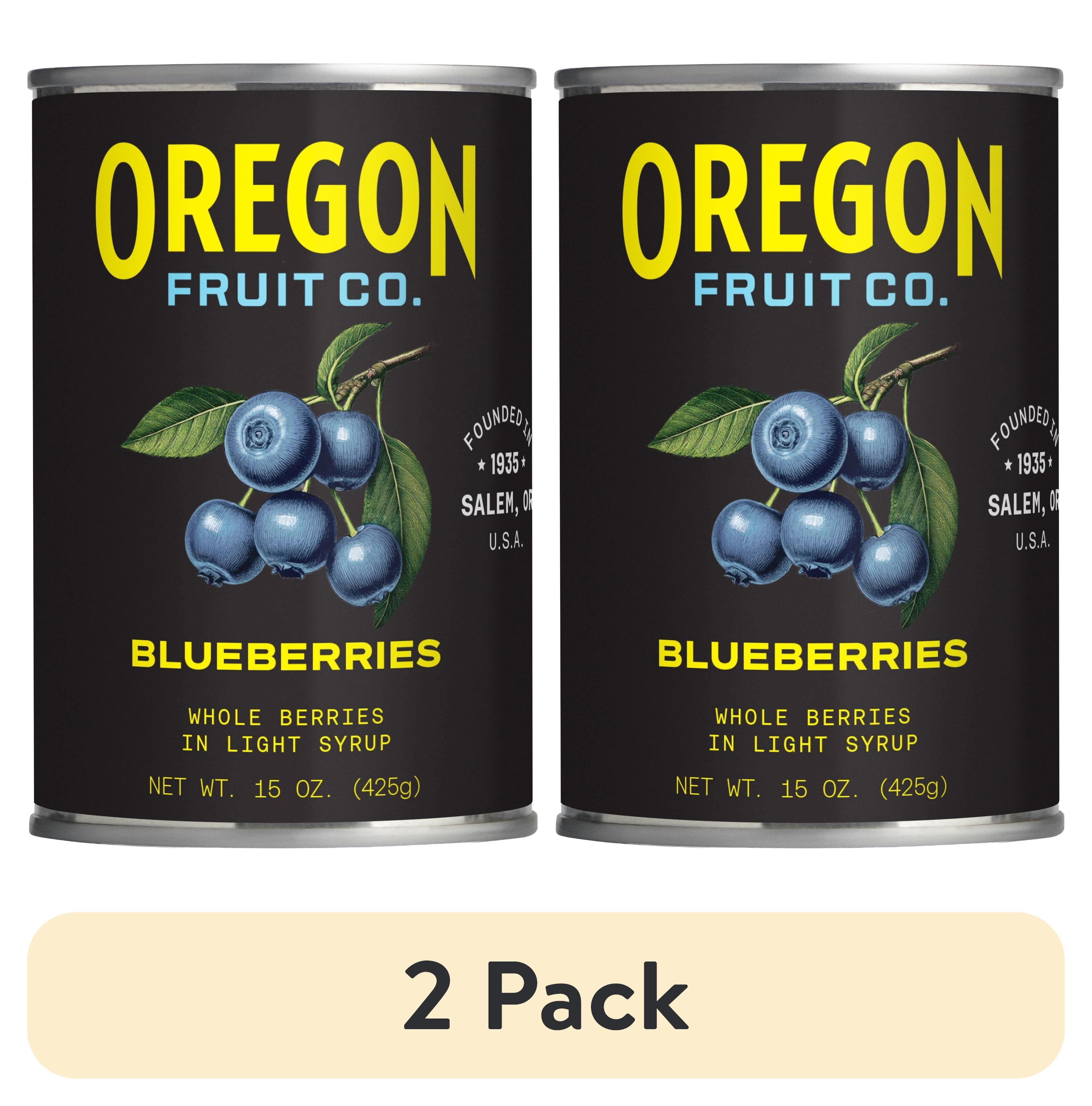 (2 pack) Oregon Fruit Co. Canned Blueberries in Light Syrup, 15 oz Can ...