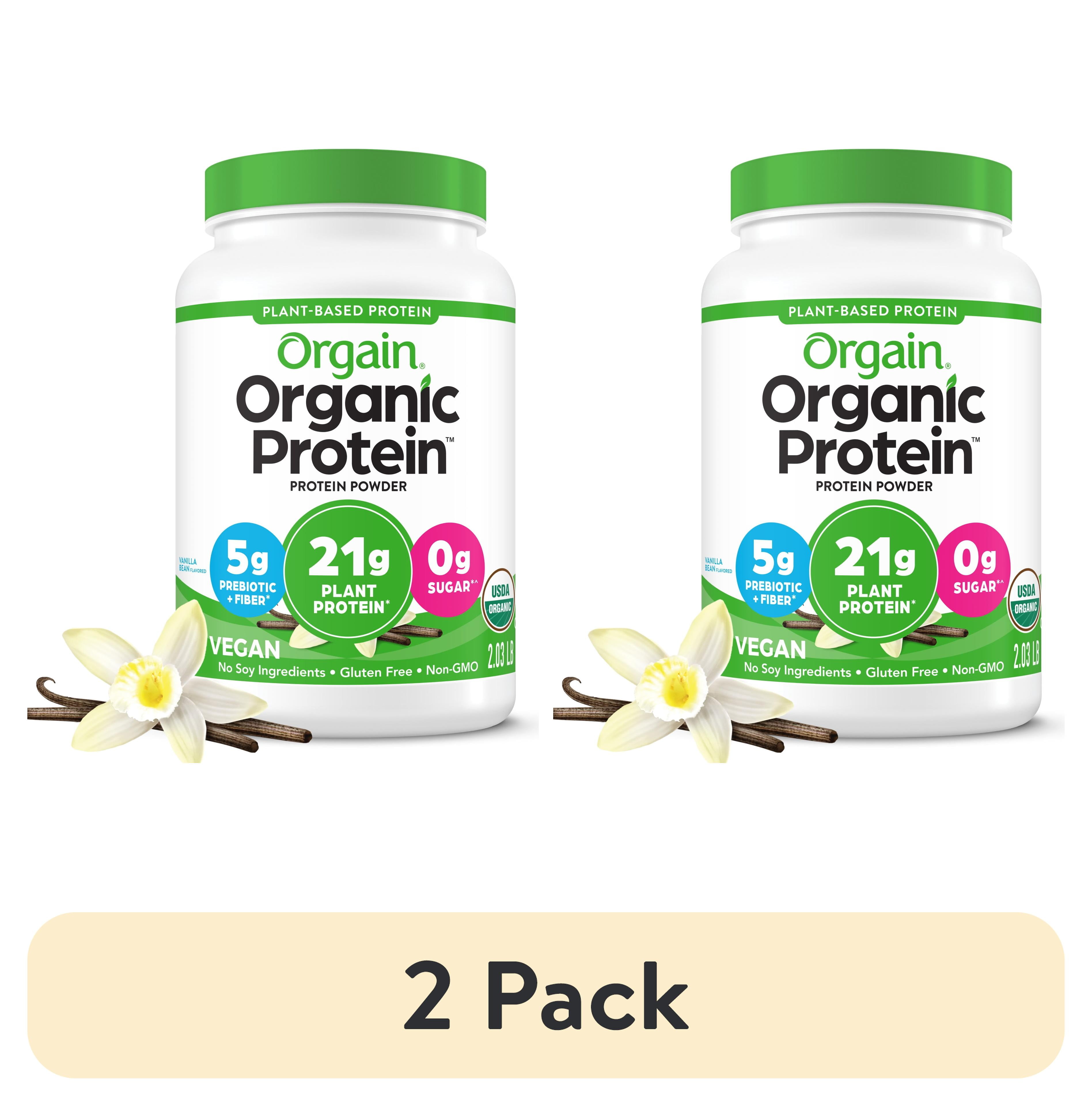 (2 pack) Orgain Organic Vegan 21g Protein Powder, Plant Based Shake ...