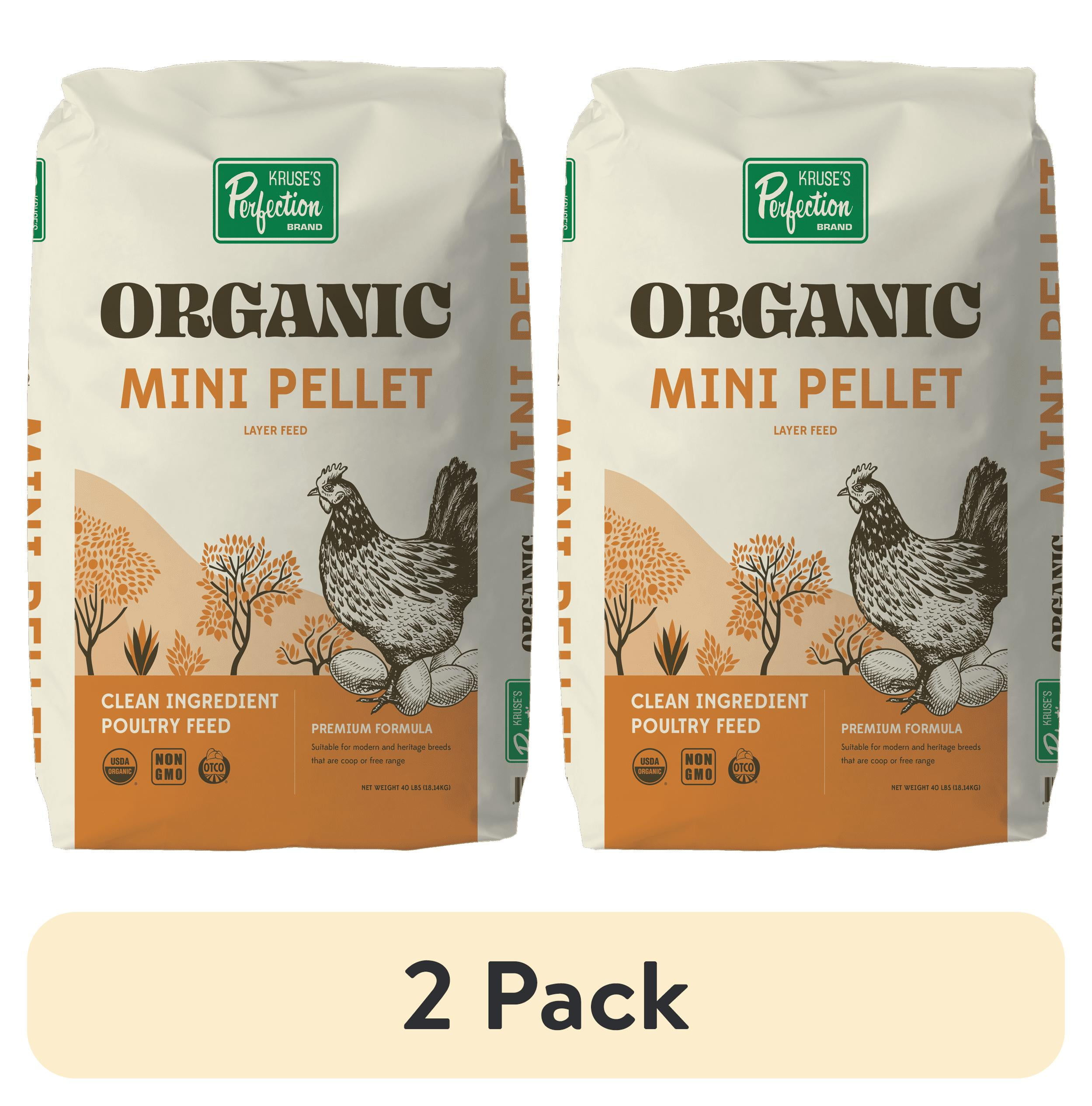 (2 pack) Kruse's Perfection Brand Organic Mini Pellet Layer Feed for ...