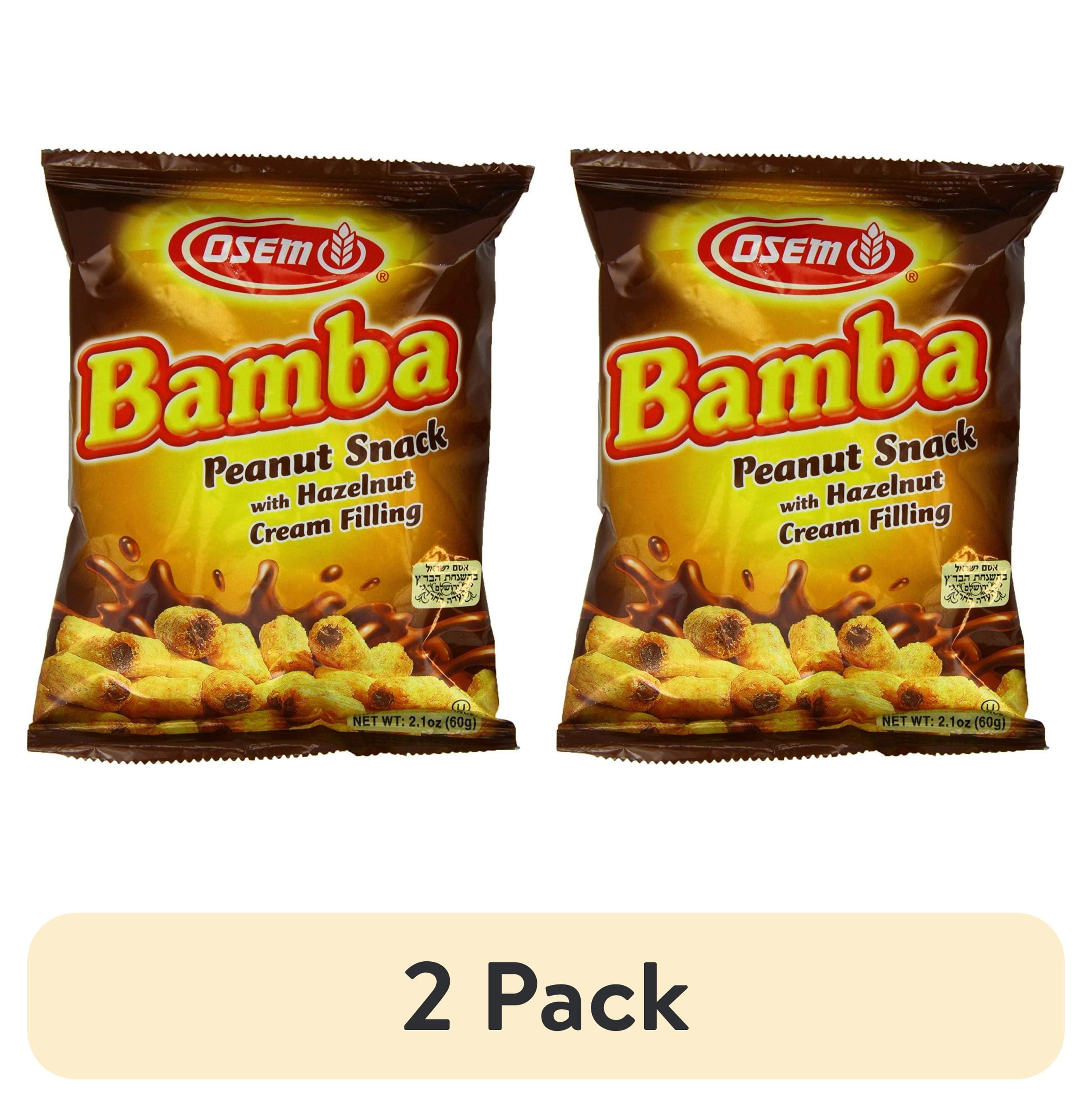 (2 pack) Osem Bamba Hazelnut Snack Cream, 2.8 oz - Walmart.com
