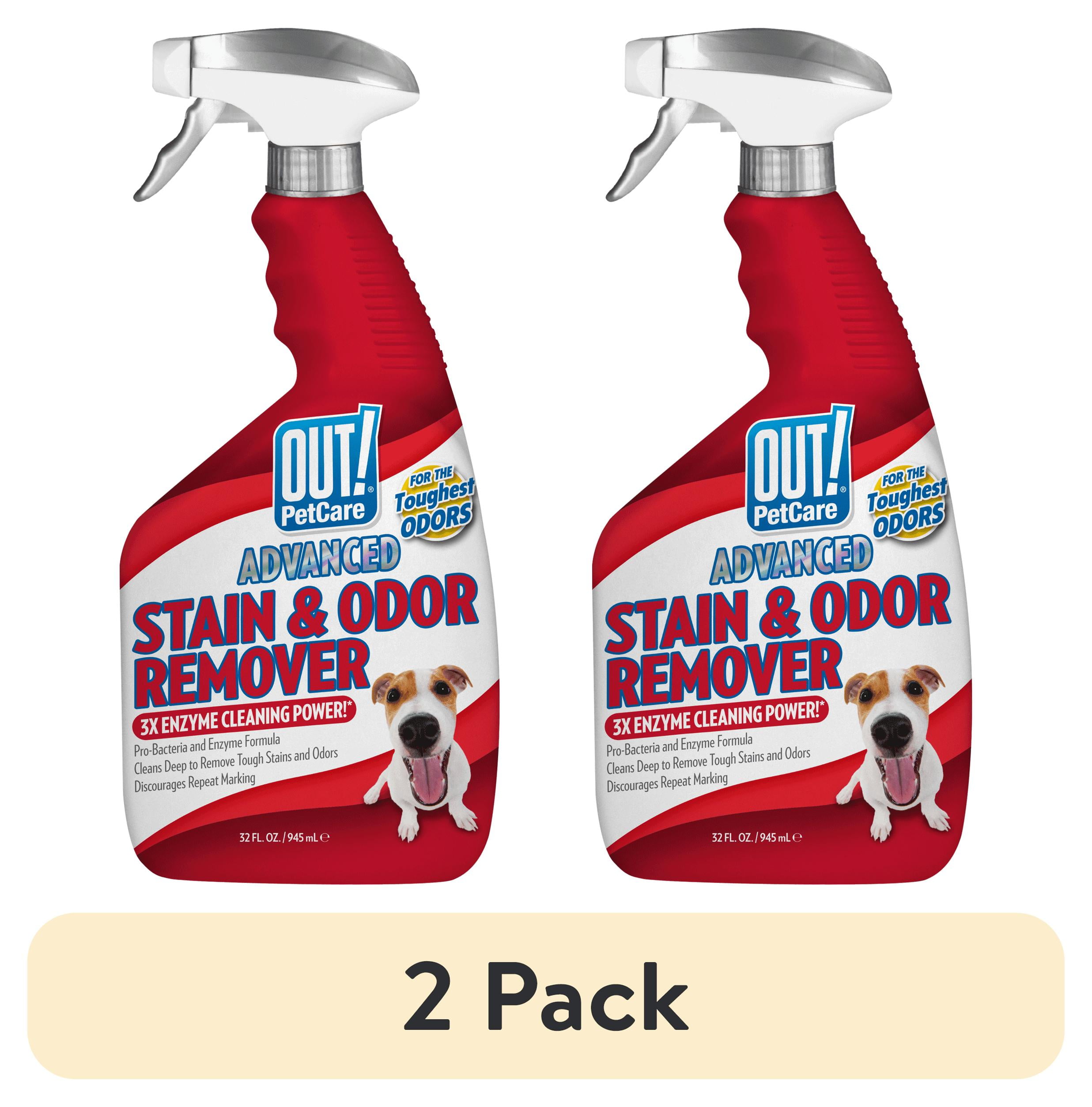(2 pack) Out Advanced Pro-Bacteria Dog and Cat Stain and Odor Remover ...