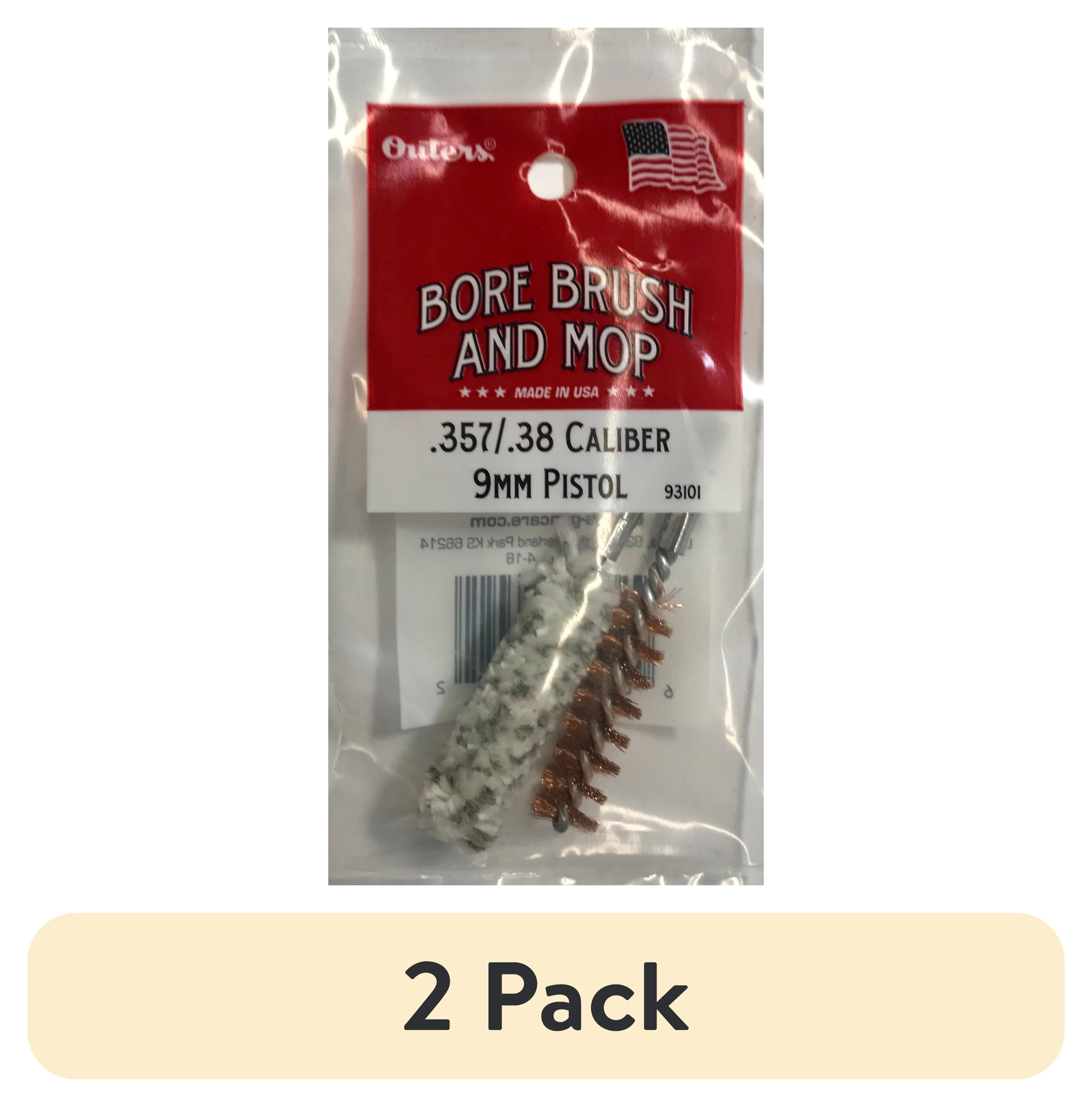(2 pack) Outers 9mm Pistol Phosphor Bronze Brush & Cotton Mop Set, 0. ...