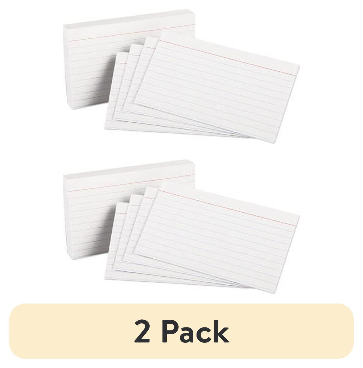 (2 pack) Oxford Ruled Index Cards, 3 x 5, White, 100/Pack (31 ...
