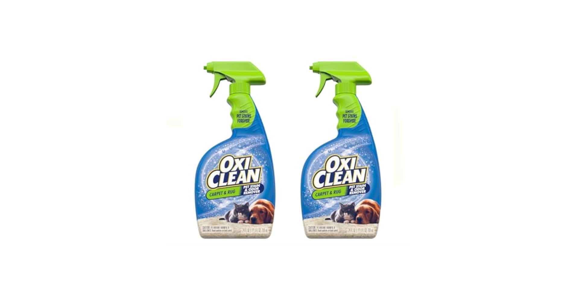 (2 pack) OxiClean Carpet and Rug Pet Stain and Odor Remover Spray, 24 ...
