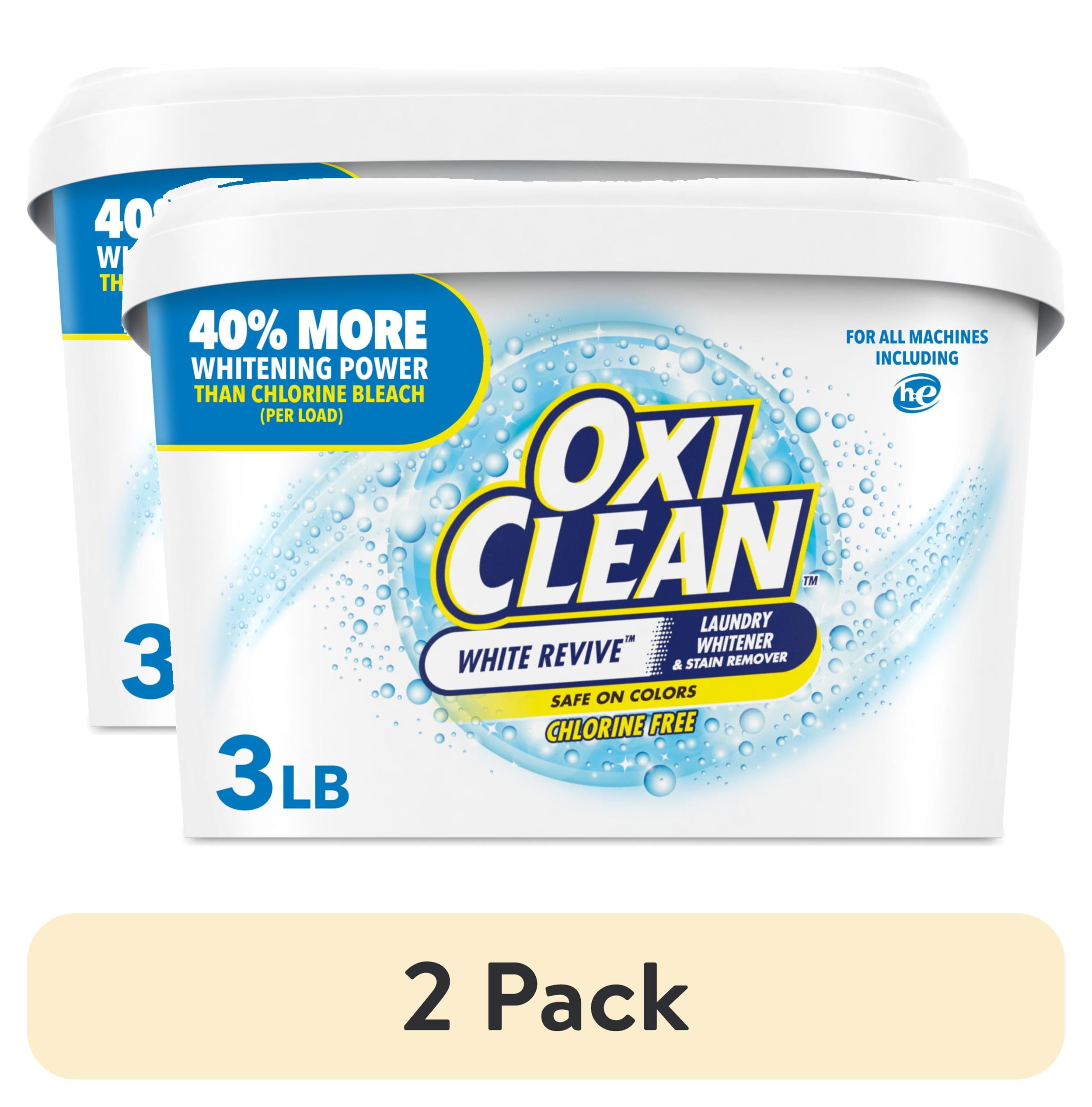 (2 pack) OxiClean White Revive Laundry Whitener and Laundry Stain ...