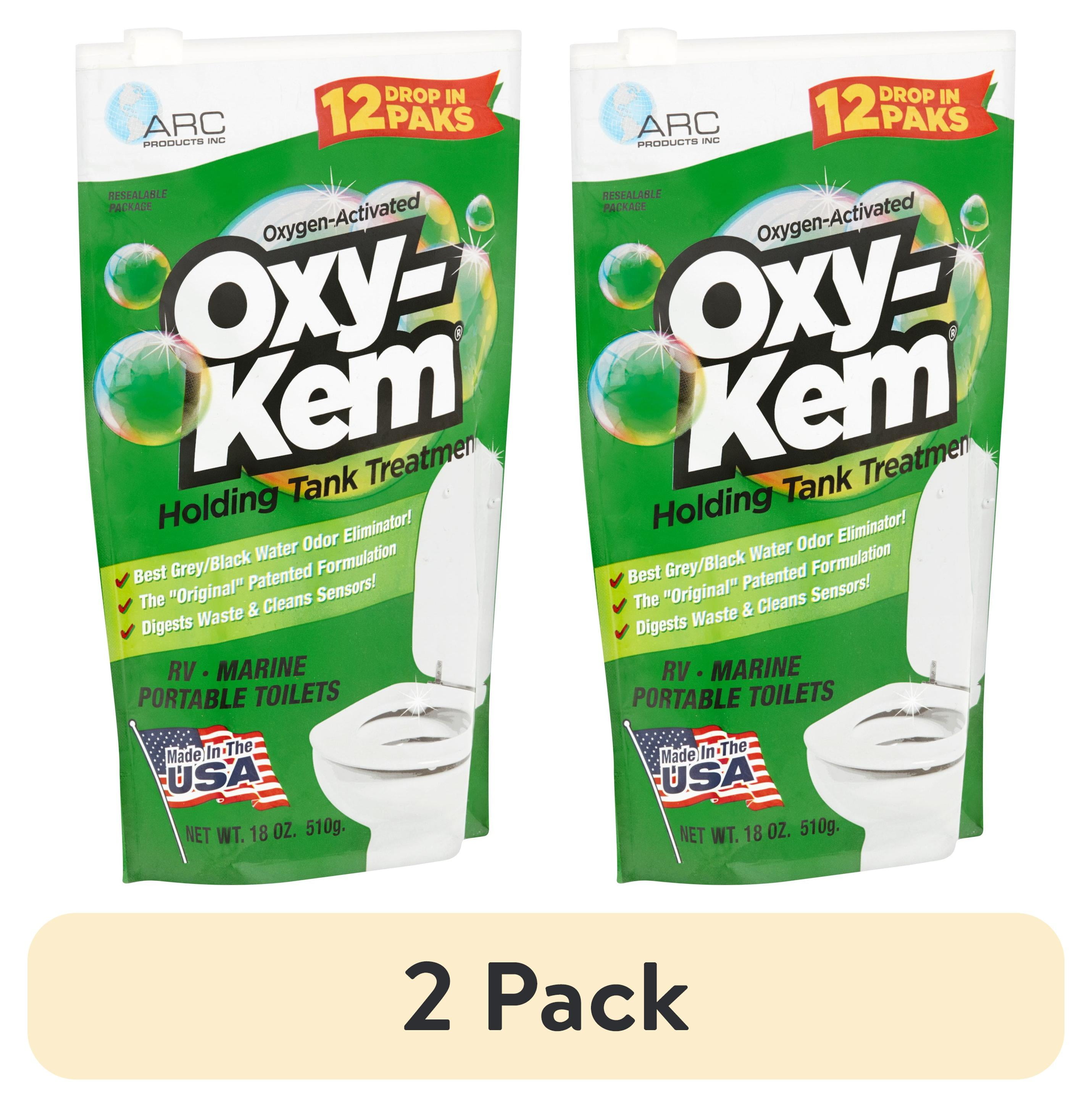 (2 pack) Oxy-Kem Dual Action Formula Cleaner and Deodorizer Treatment ...