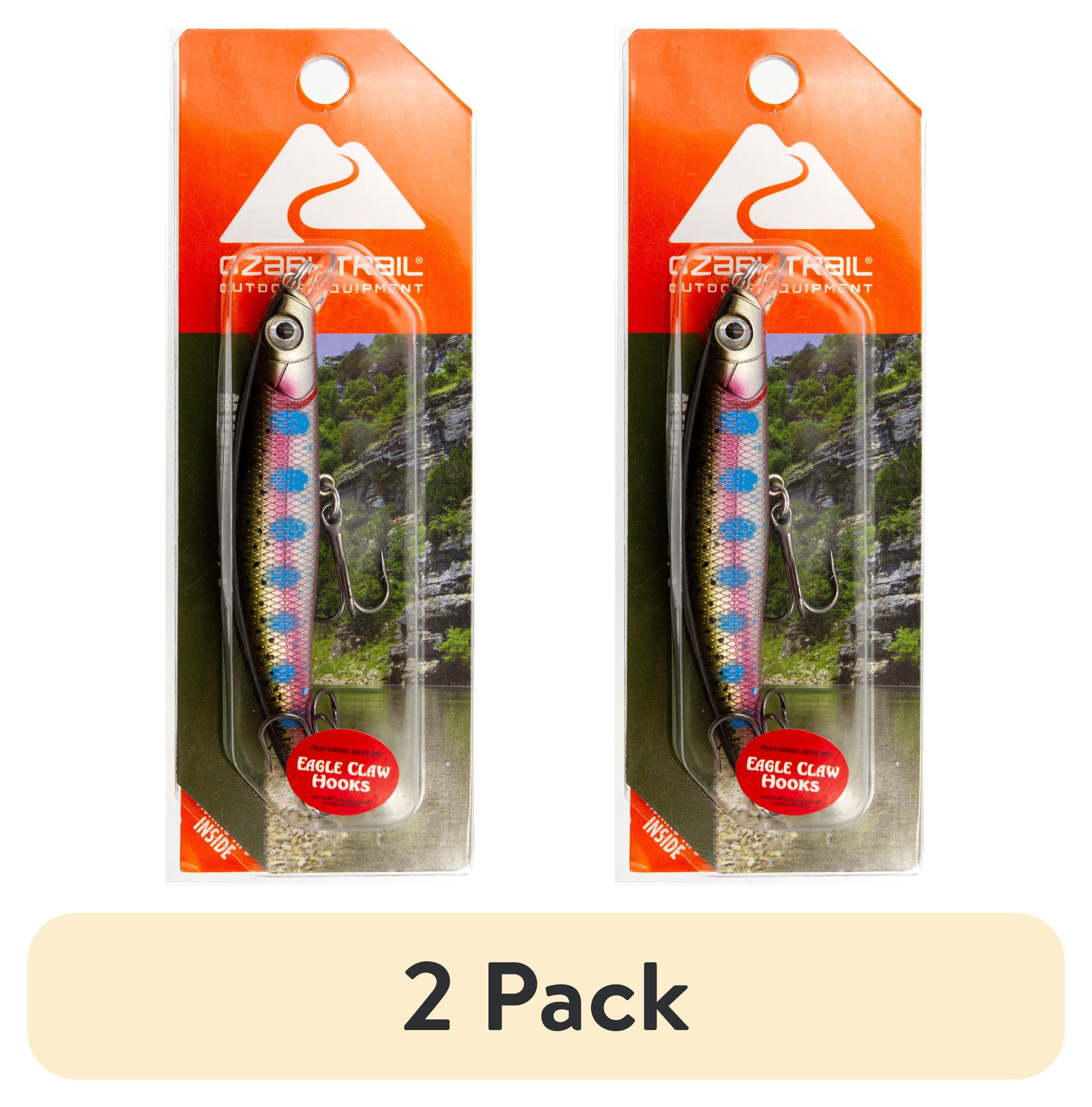 (2 pack) Ozark Trail 1/5 Ounce Minnow Lure - Rainbow Minnow - Walmart.com
