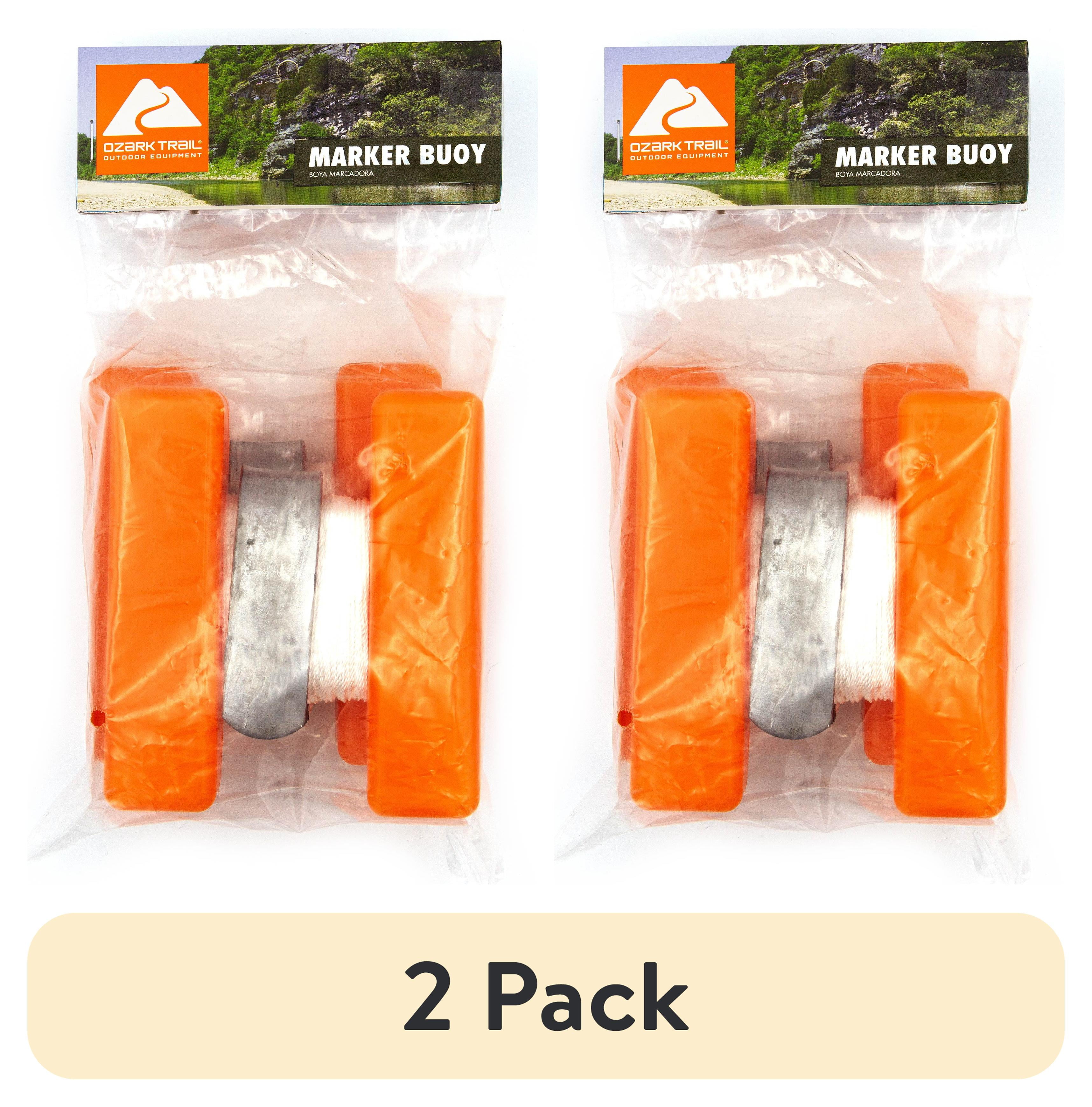 Ozark Trail 2-Pack Fishing Marker Buoys - Orange with Lead Weight and ...