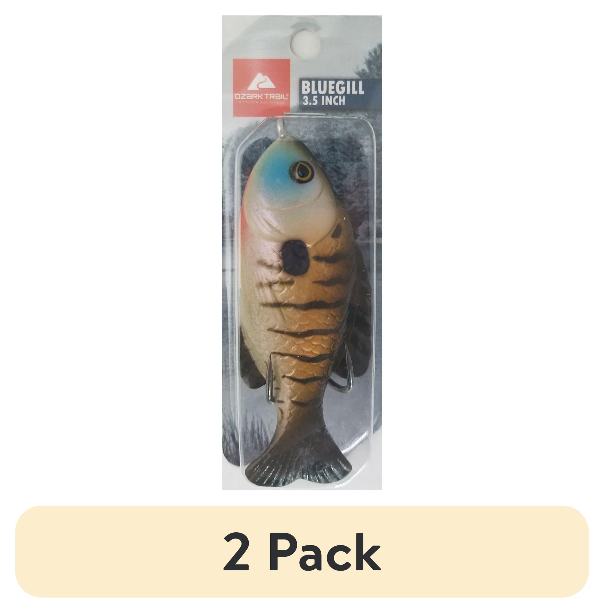 (2 pack) Ozark Trail 3.5 " Blue Gill Sunfish Hollowbody Lure - Walmart.com