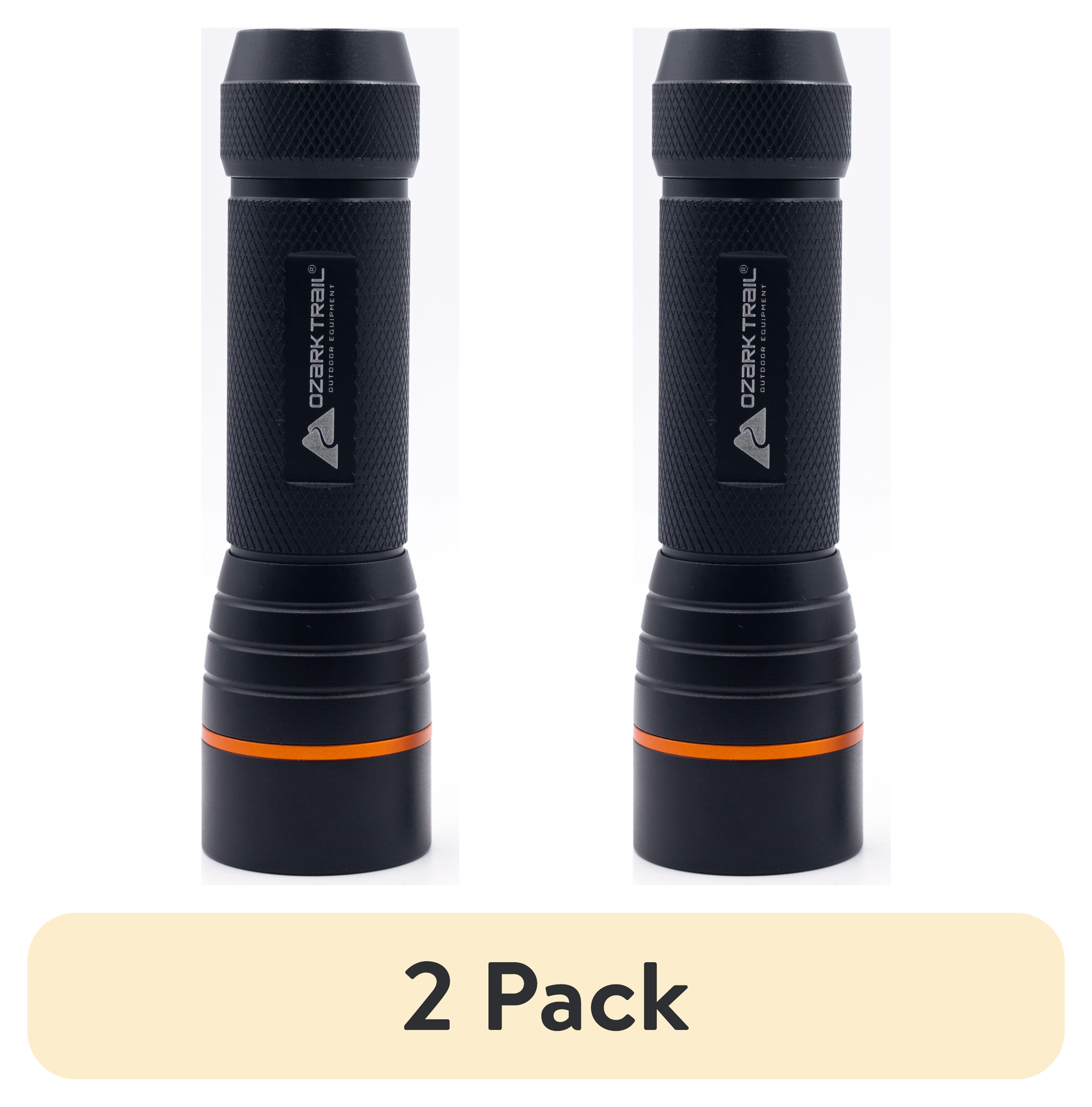 (2 pack) Ozark Trail 550 Lumens Flashlight,4*AAA Batteries - Walmart.com