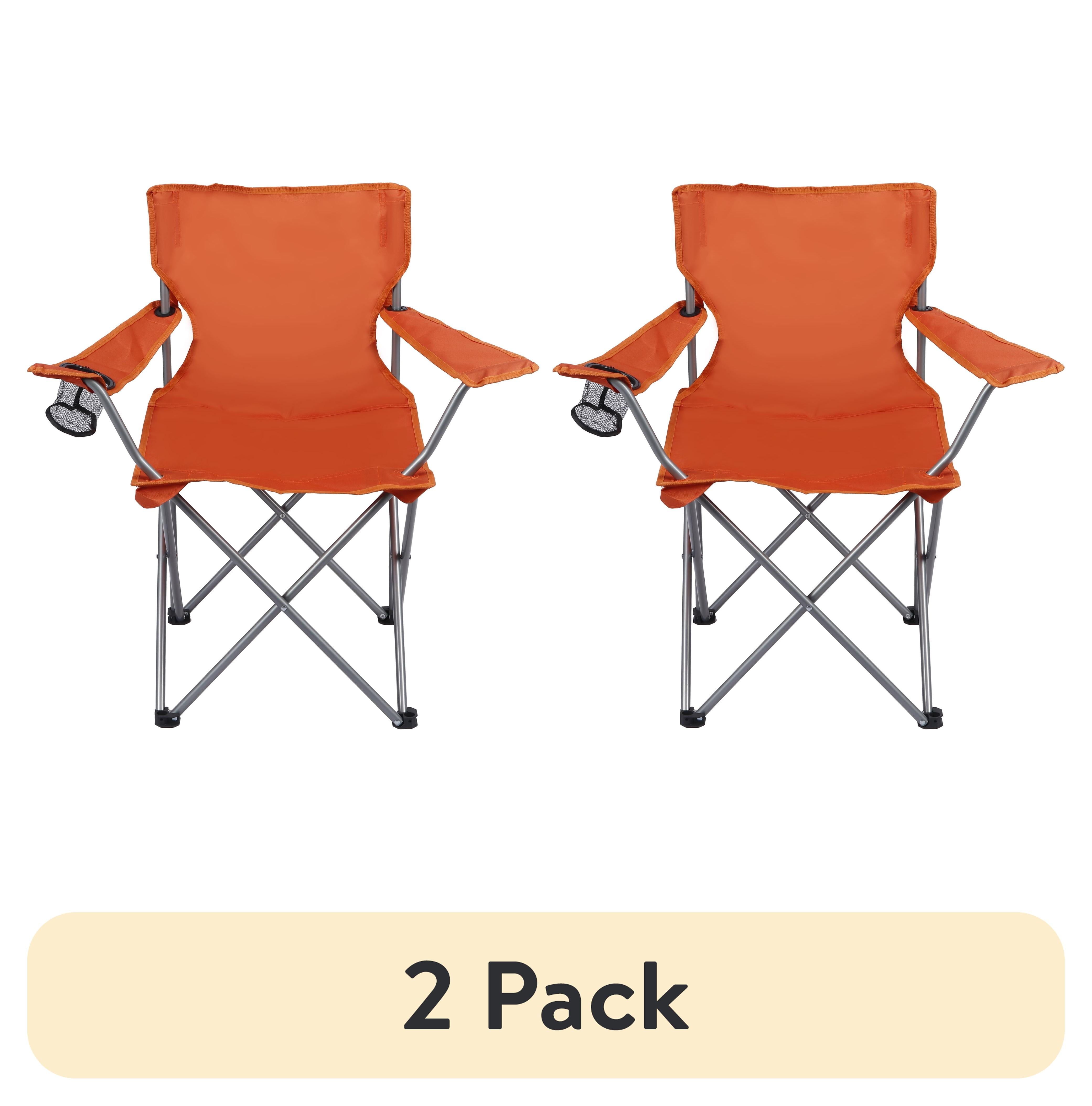 (2 pack) Ozark Trail Folding Camp Chair with Cup Holder – Lightweight ...