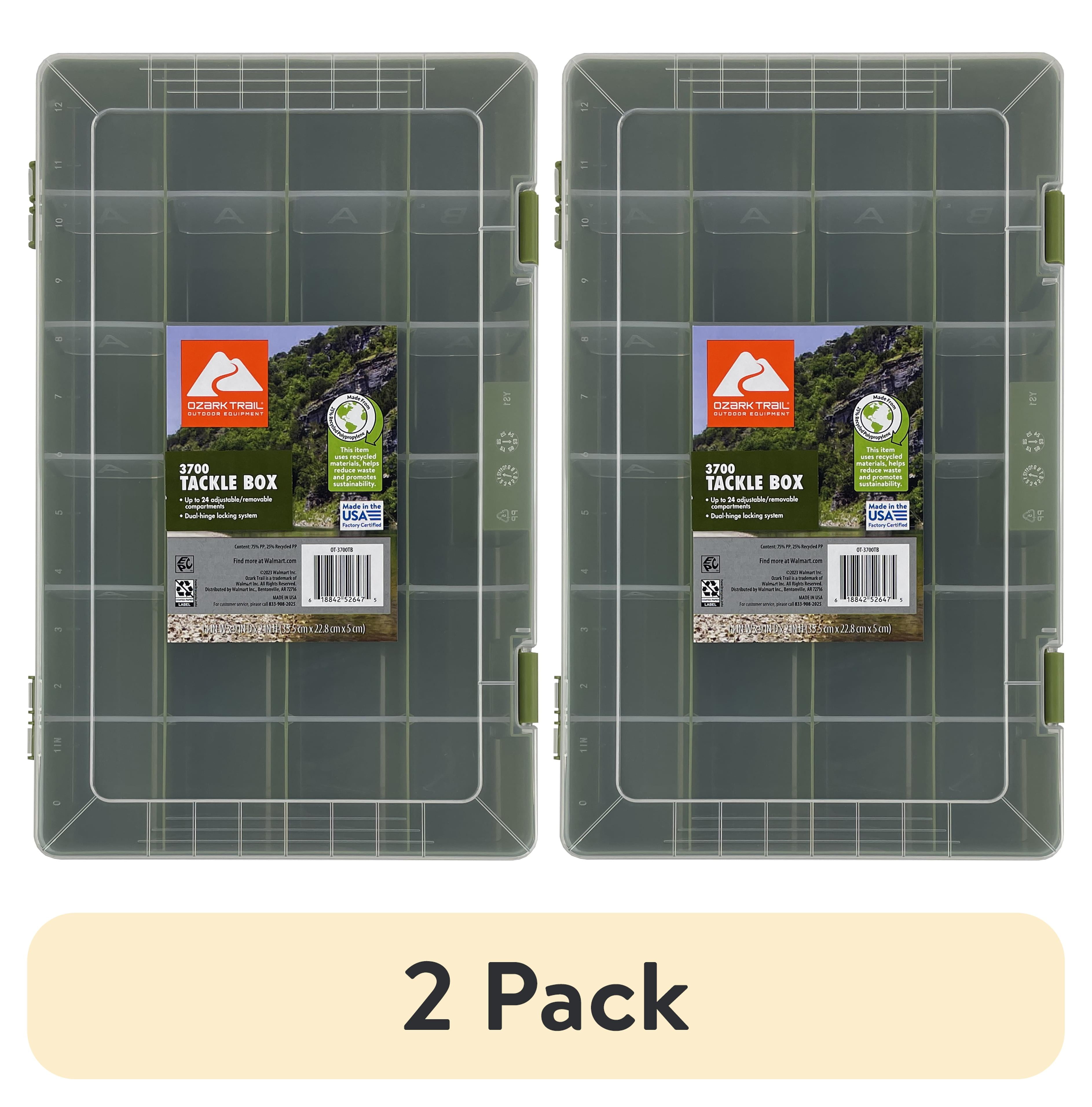 Ozark Trail Large Tray Fishing Tackle Box 3700 - Walmart.com