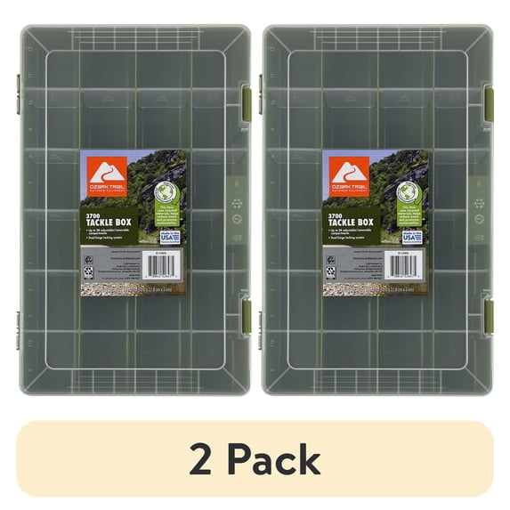 Ozark Trail Large Tray Fishing Tackle Box 3700 - Walmart.com