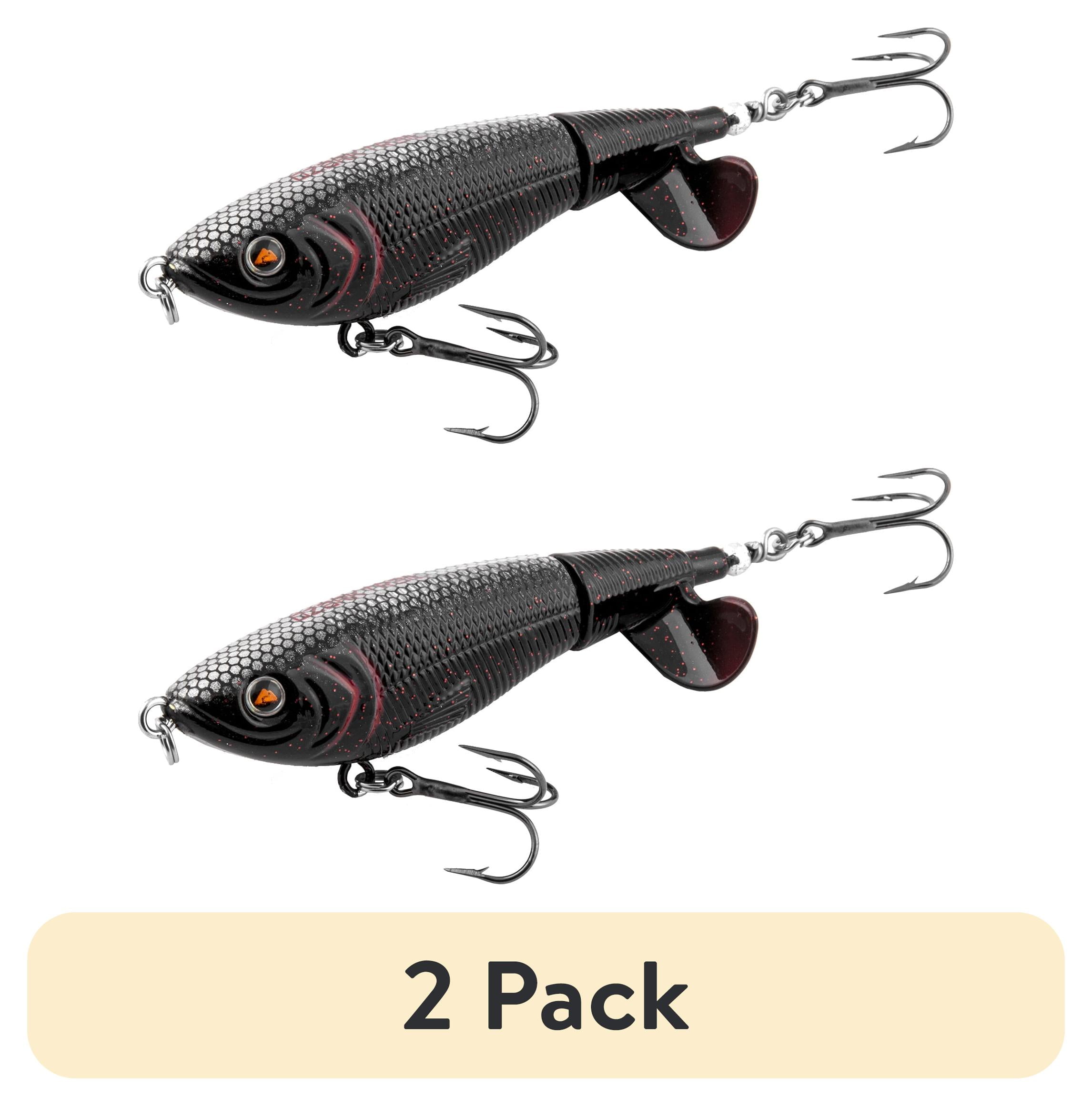 (2 pack) Ozark Trail Topwater Prop Bait Fishing Lure, Black - Walmart.com