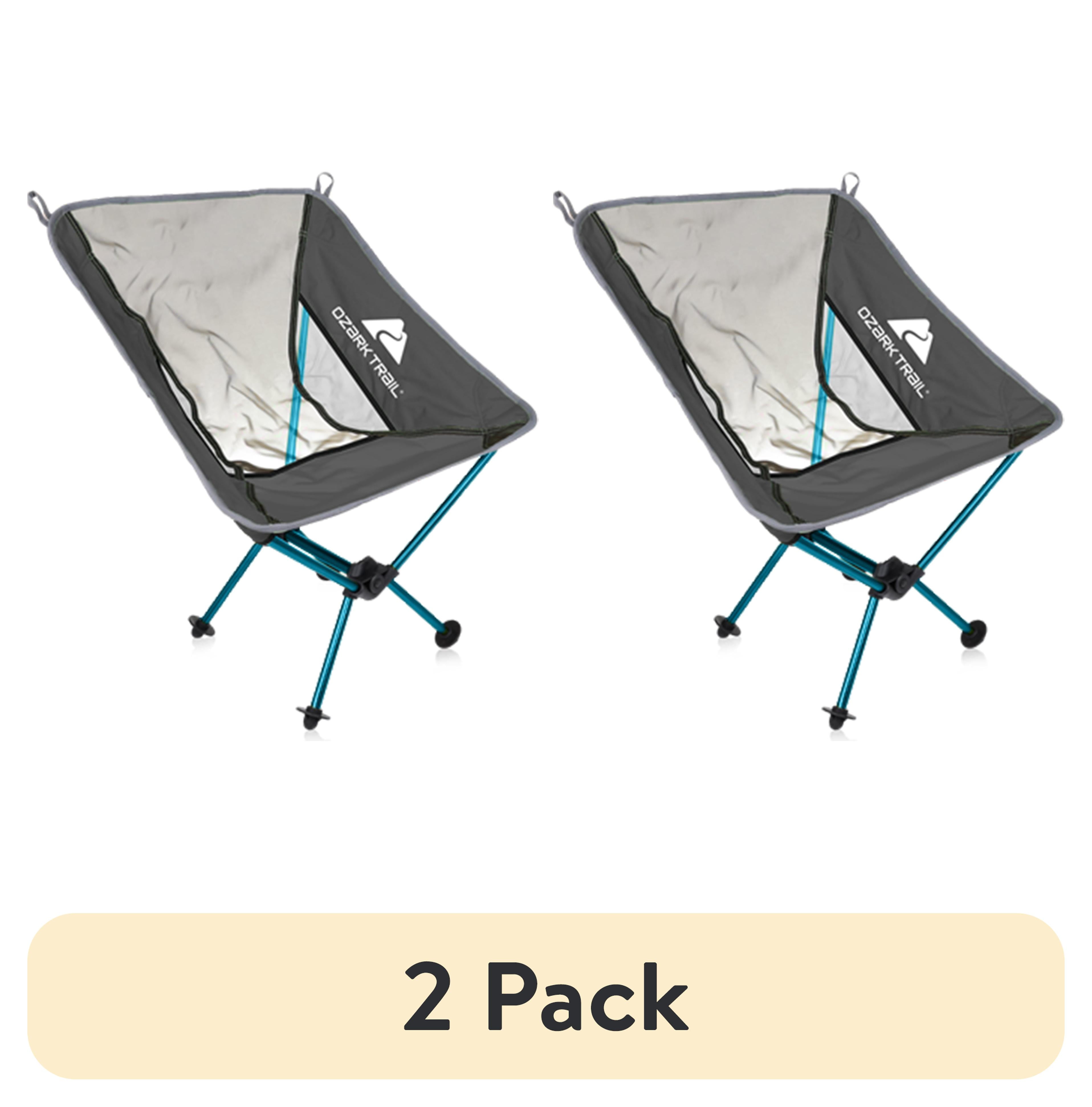 (2 pack) Ozark Trail Ultra-lightweight Backpacking Chair with Carry Bag ...