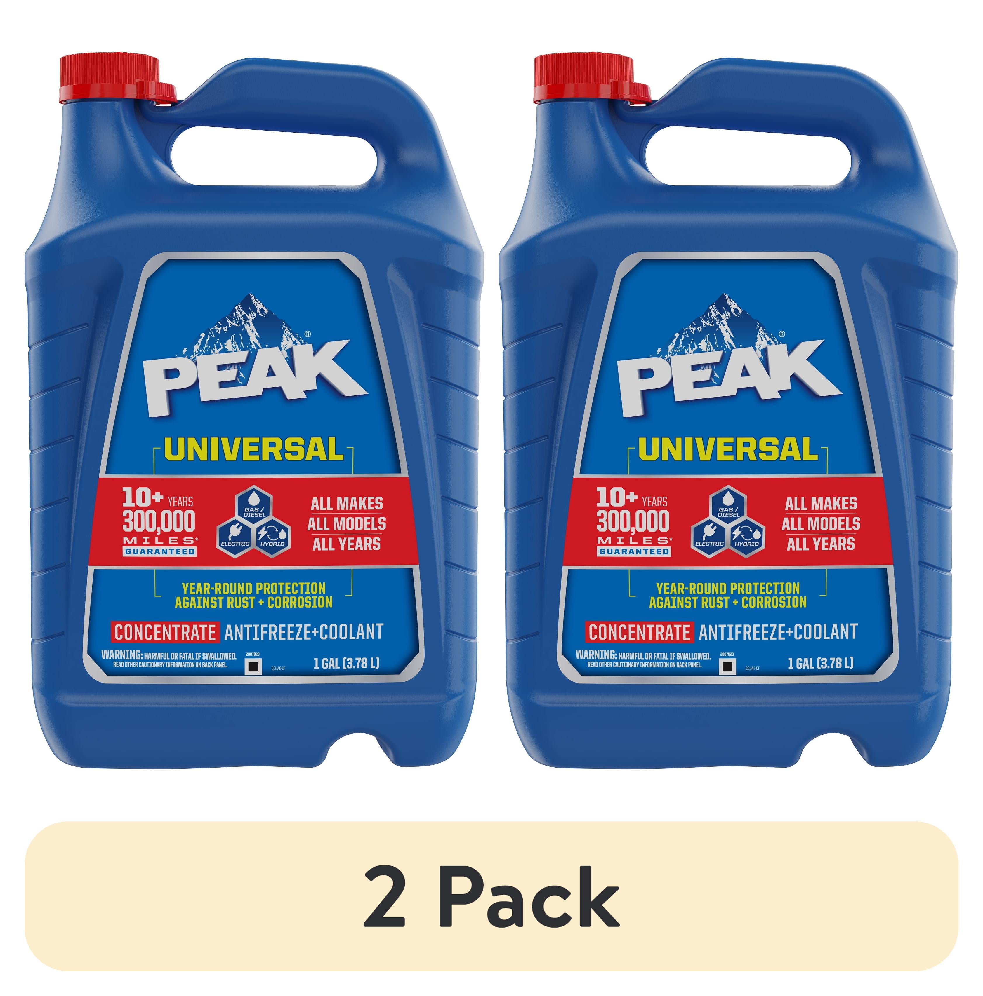 (2 pack) PEAK Universal Concentrate Antifreeze + Coolant for All ...