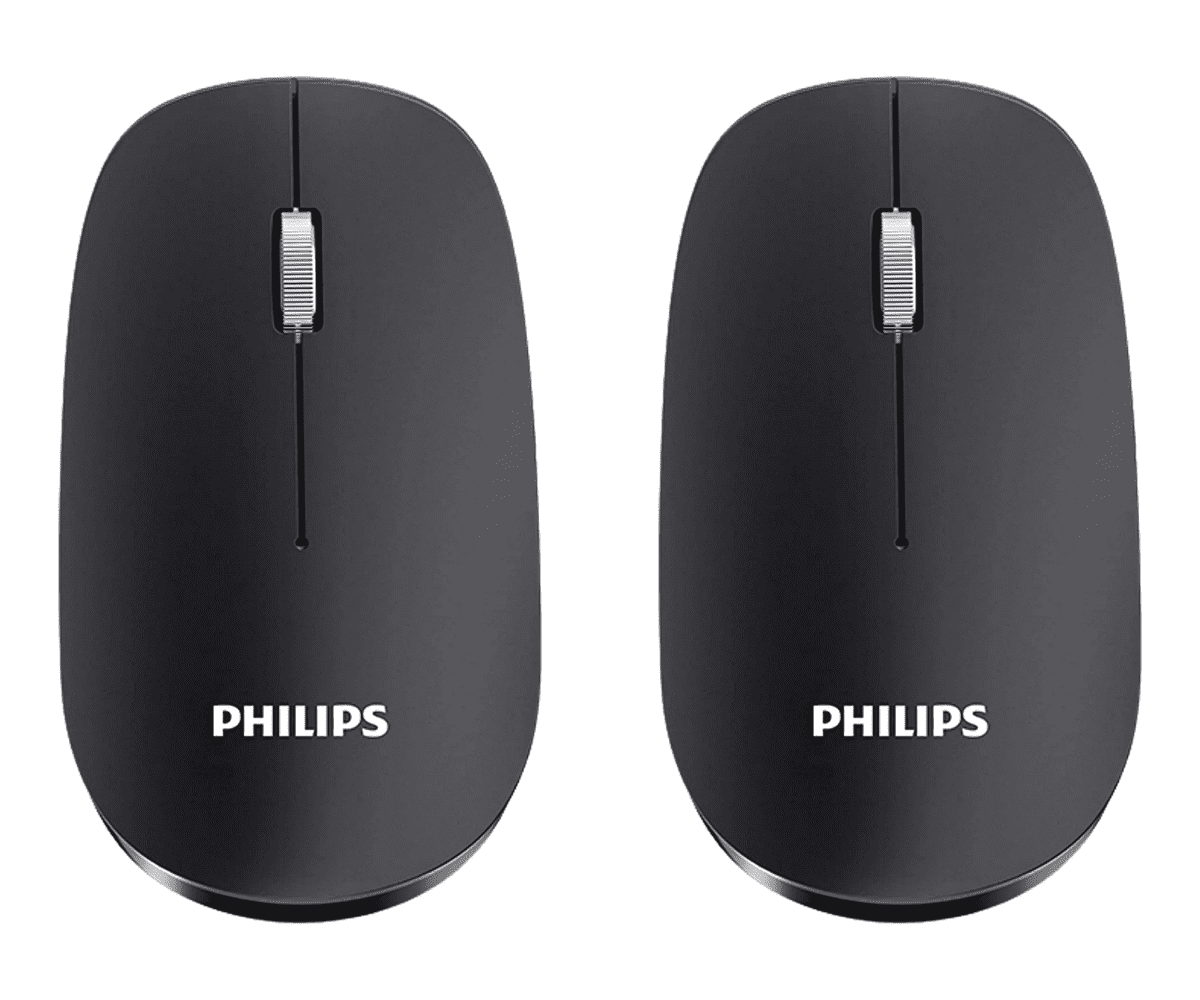 (2 pack) PHILIPS SPK7305 Bluetooth Mouse for Computer, Black - Walmart.com
