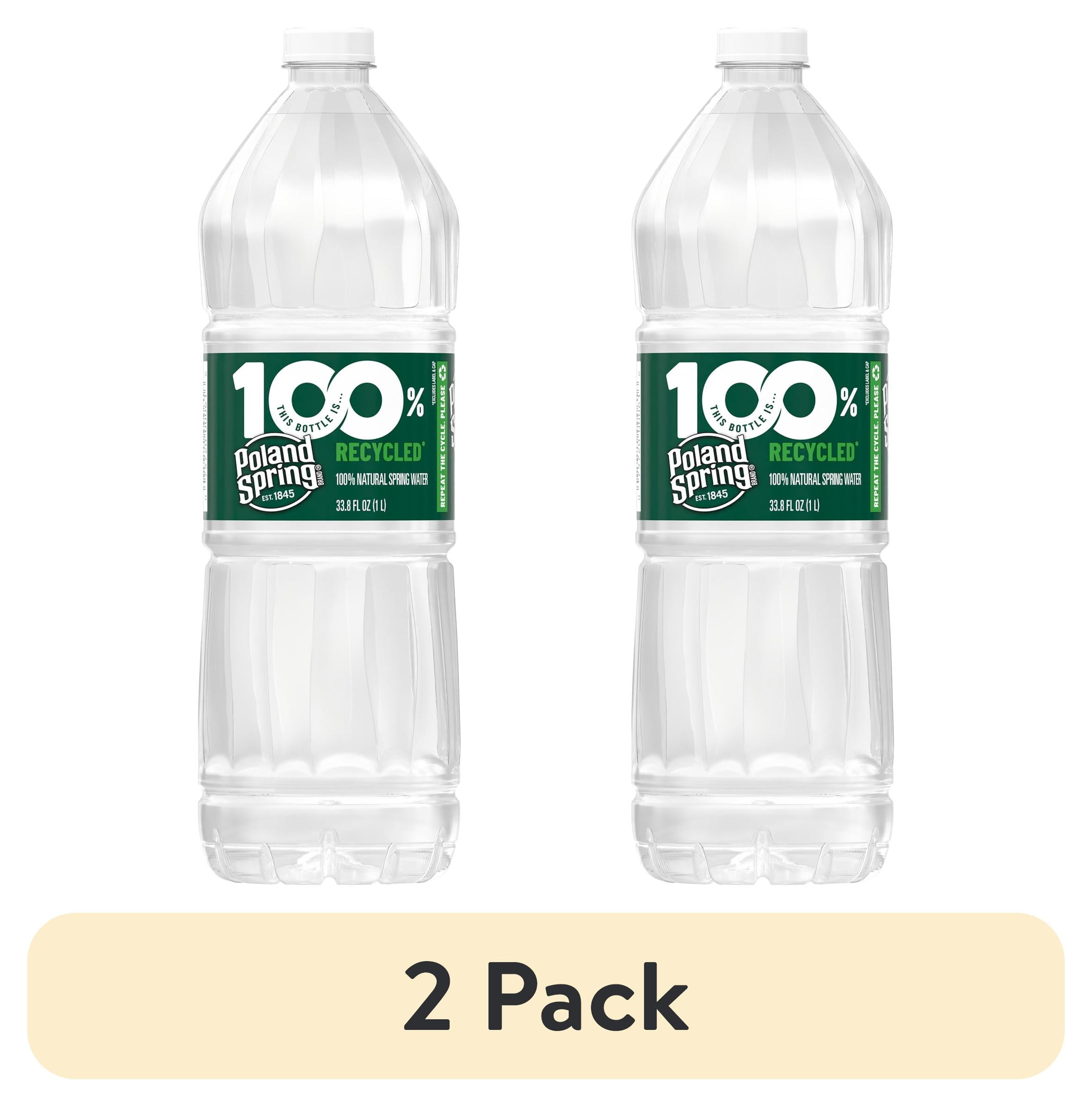 (2 pack) Poland Spring Maine Spring Water, 1 Liter, Single - Walmart.com