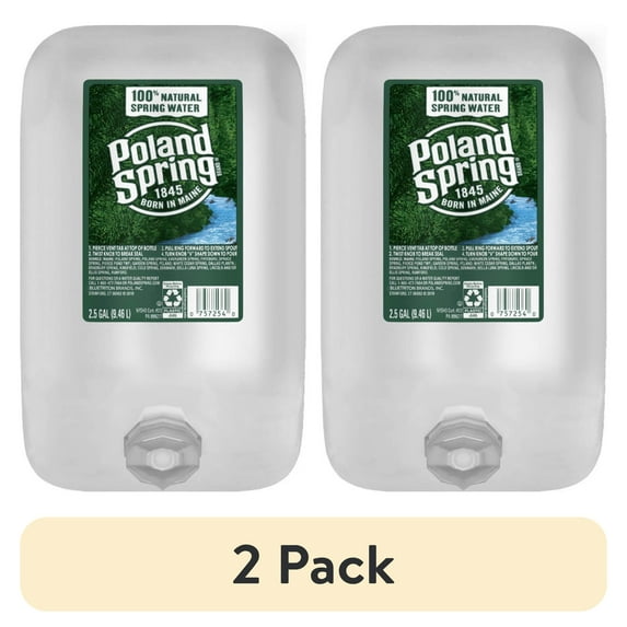 (2 pack) Poland Spring Maine Spring Water, 2.5 Gallon, Single - Walmart.com