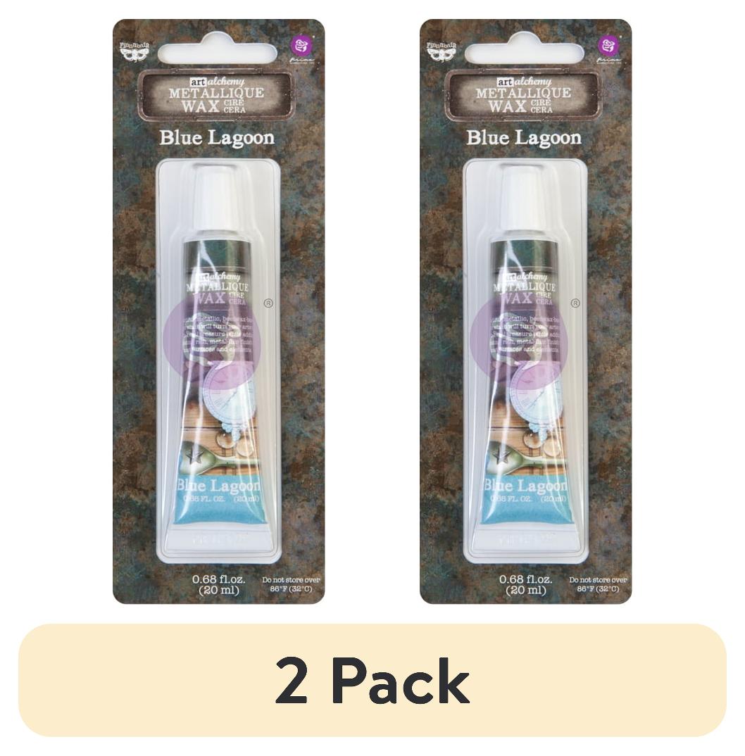 (2 pack) PRIMA MARKETING INC Art Alchemy- Metallique Wax- Blue Lagoon ...