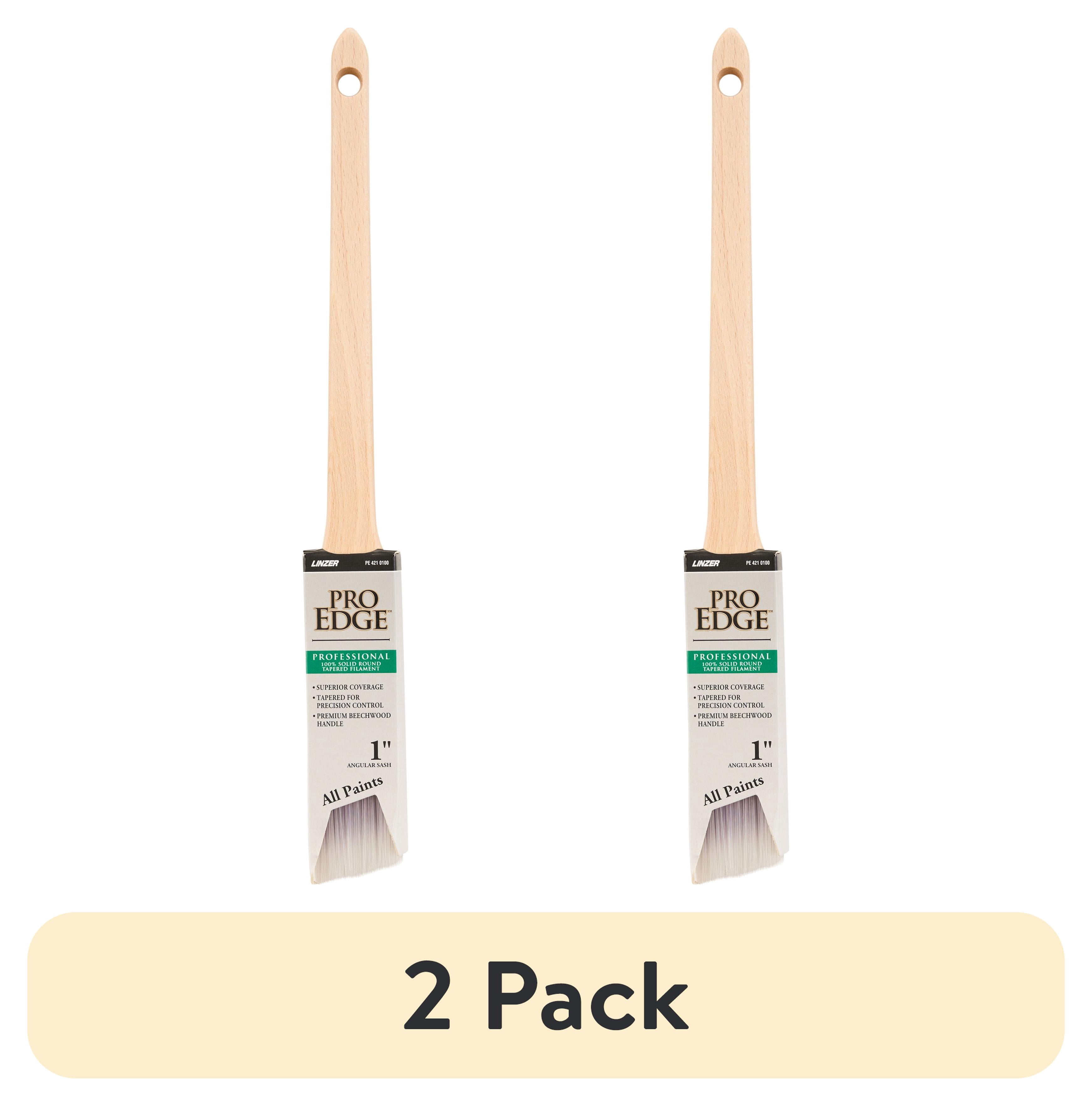 (2 pack) PRO EDGE by Linzer 1" CT Formula Thin Angle Paint Brush ...
