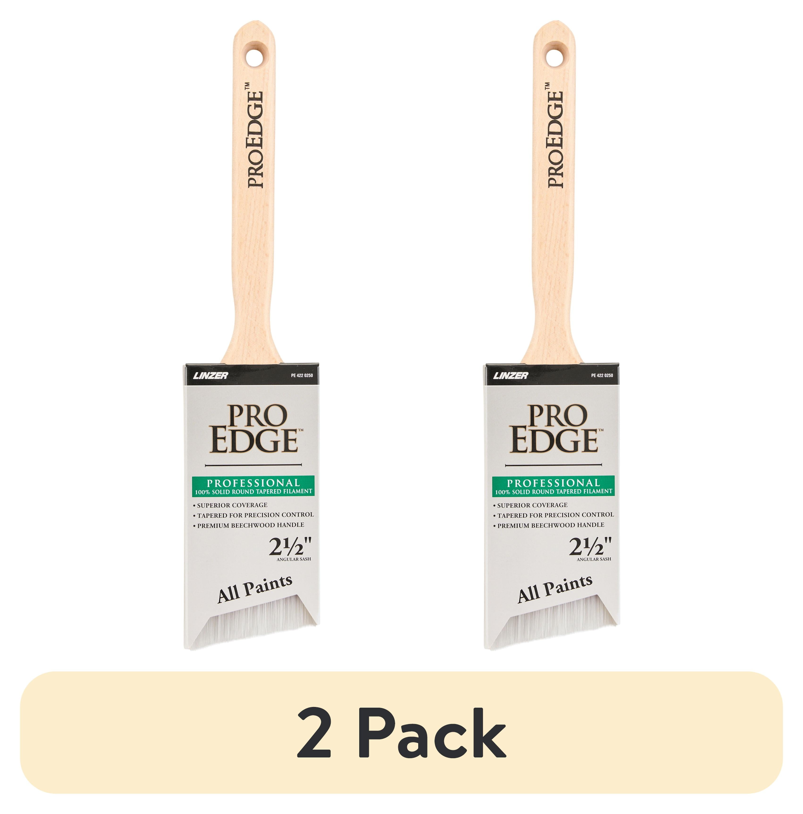 (2 pack) PRO EDGE by Linzer 2.5" CT Formula Angle Paint Brush - Walmart.com