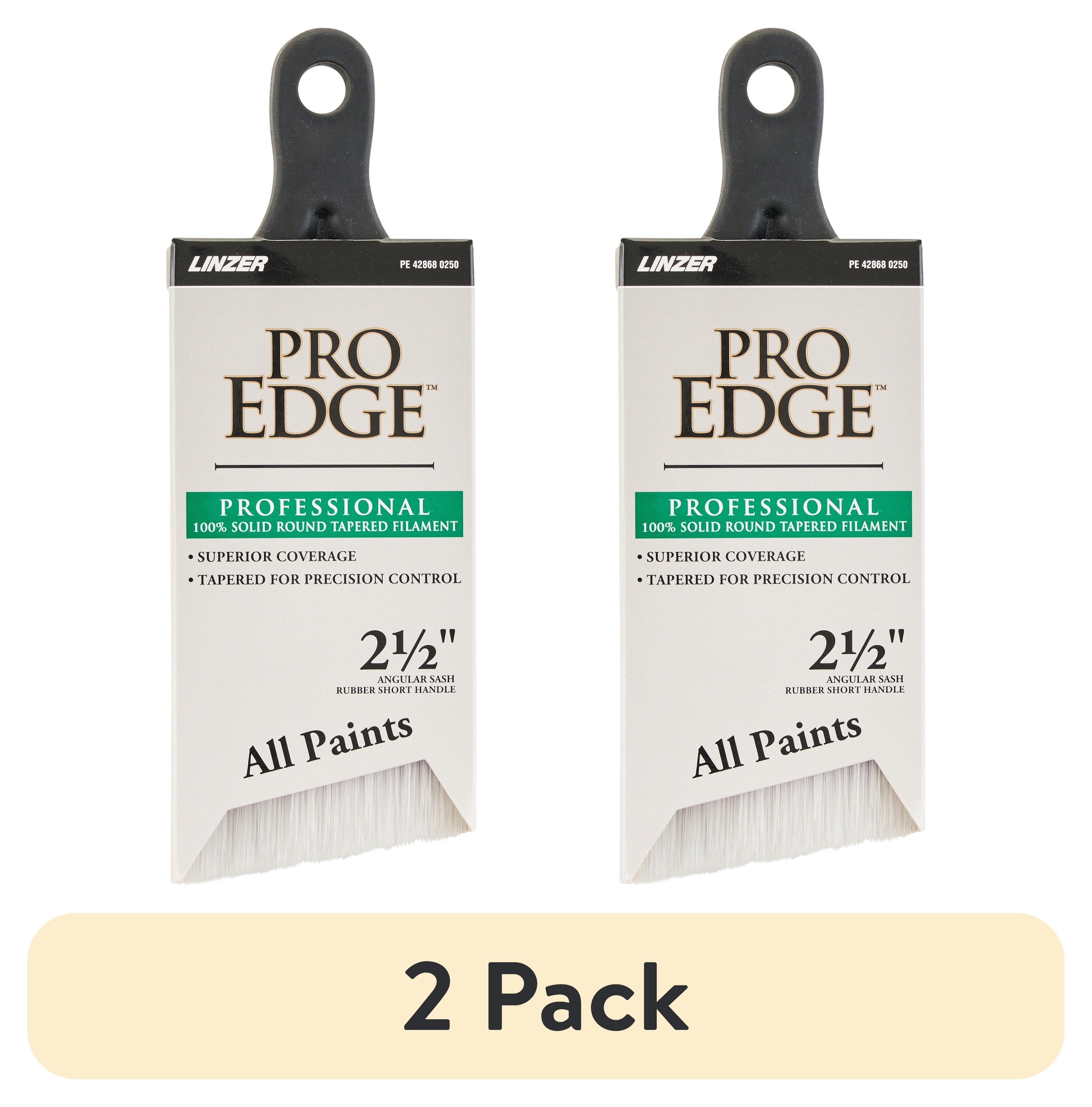 (2 pack) PRO EDGE by Linzer 2.5" CT Formula Short Handle Angle Paint ...