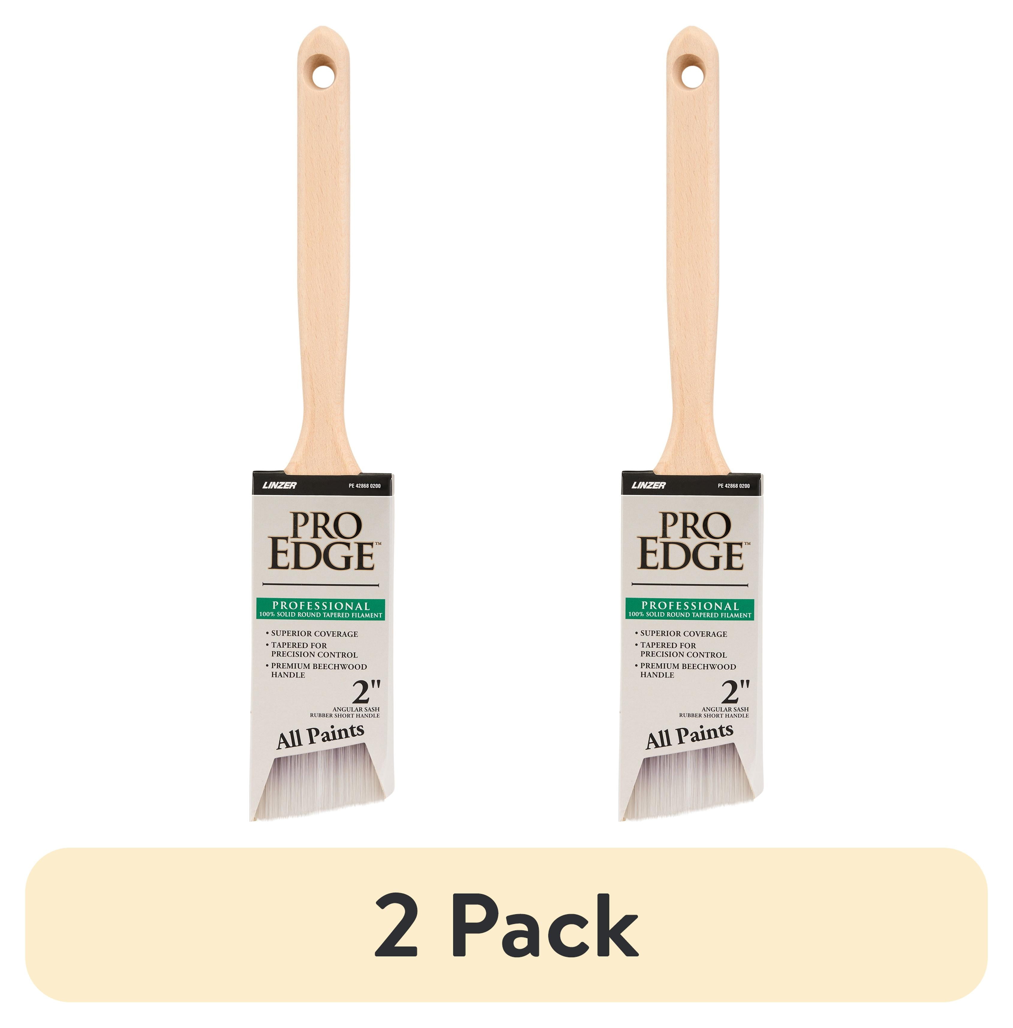 (2 pack) PRO EDGE by Linzer 2" CT Formula Angle Paint Brush with ...