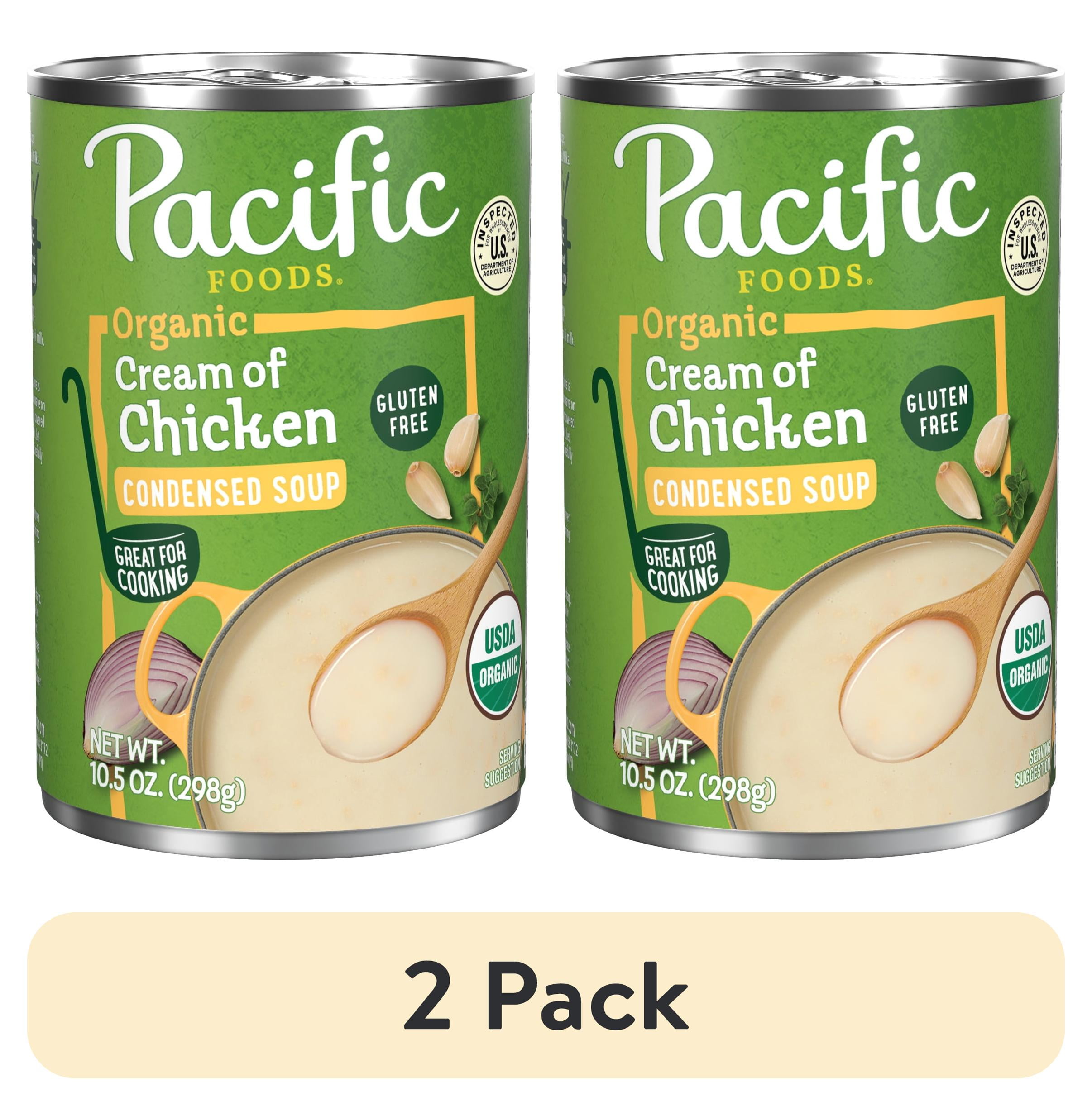 (2 pack) Pacific Foods Organic Cream of Chicken Soup, 10.5 oz Can ...