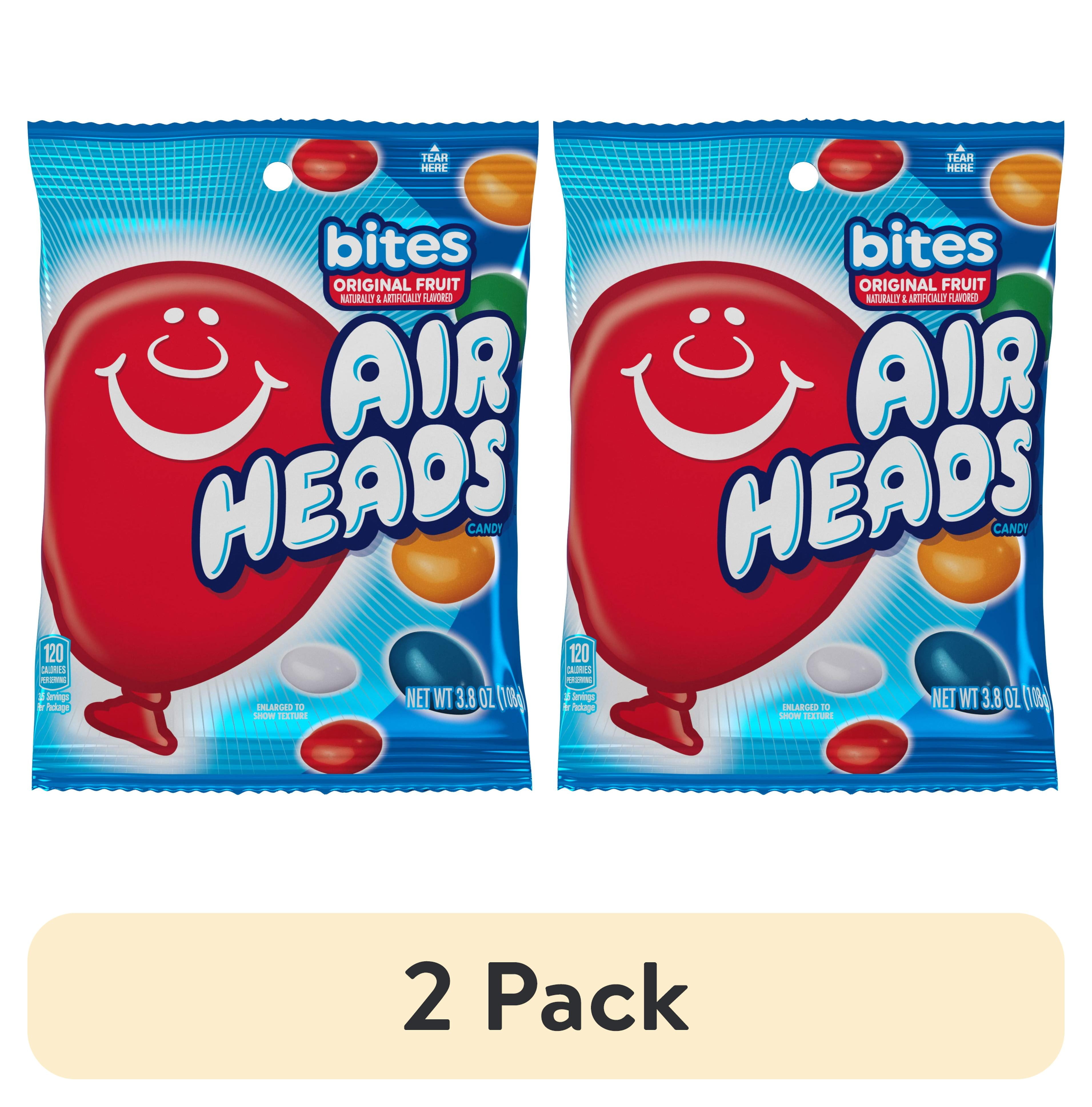 (2 pack) Pack of 2 - Airheads Bites Candy Peg Bag, Fruit, Party, 3.8 ...