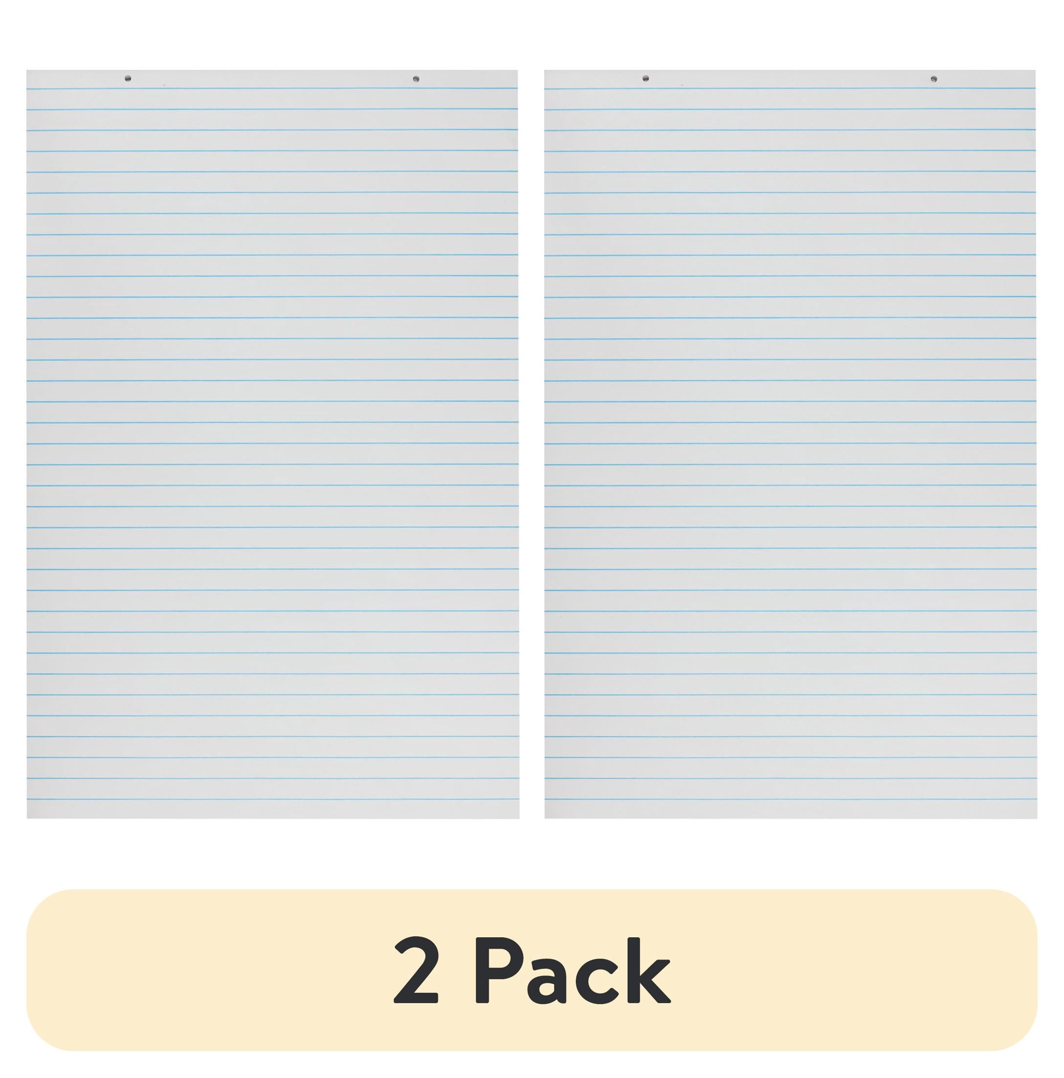 (2 pack) Pacon Primary Chart Pad, White, 1" Ruled Short Way, 24" x 36 ...