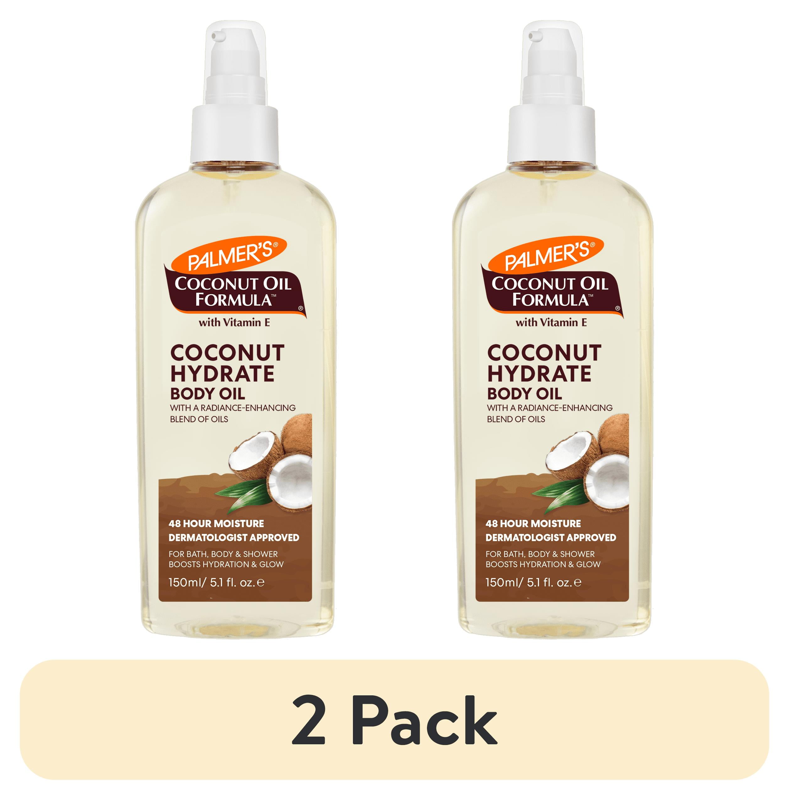 (2 pack) Palmer's Coconut Oil Formula Body Oil, 5.1 oz. - Walmart.com