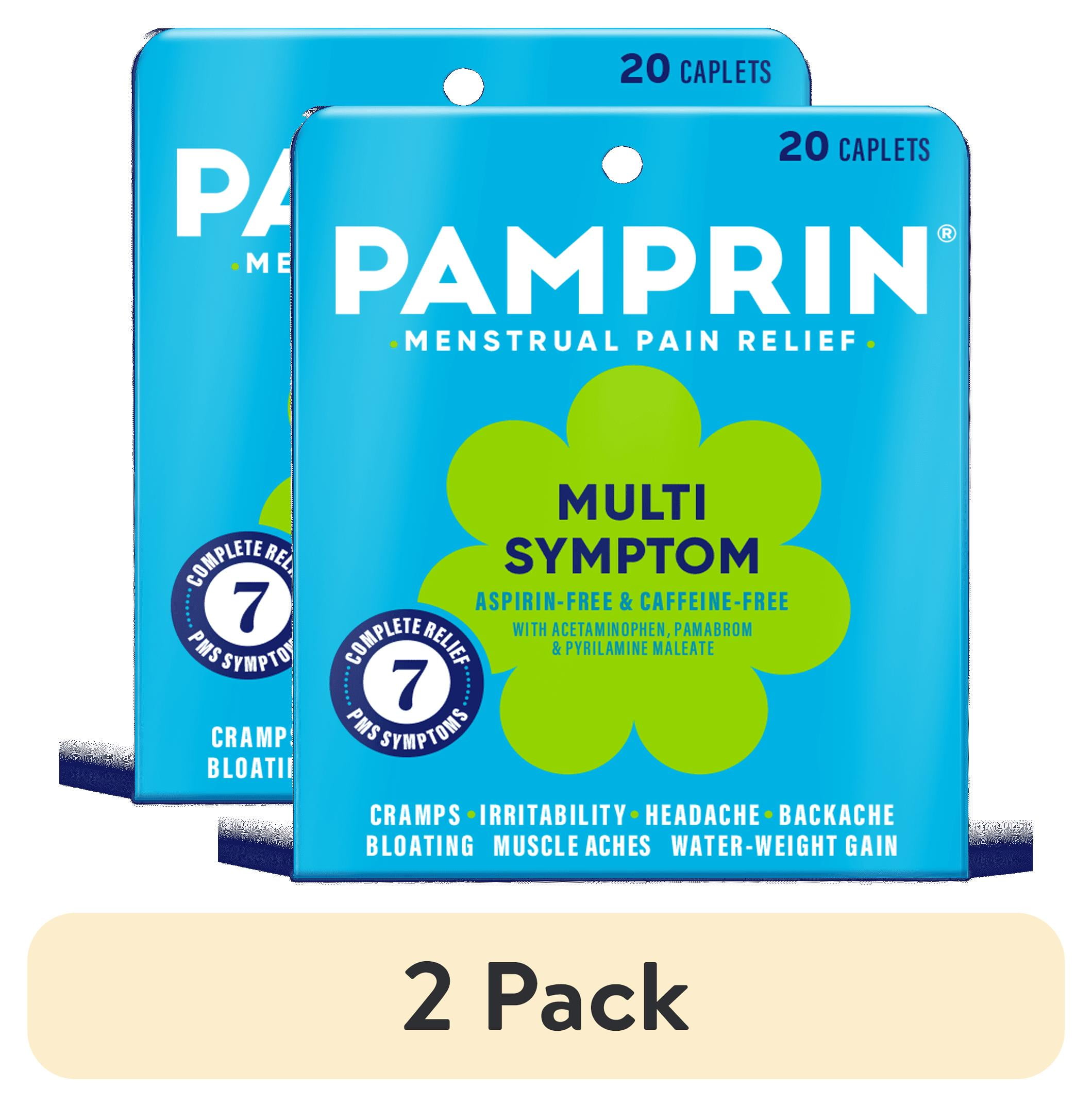 (2 pack) Pamprin Maximum Strength Multi-Symptom Menstrual Pain Relief ...