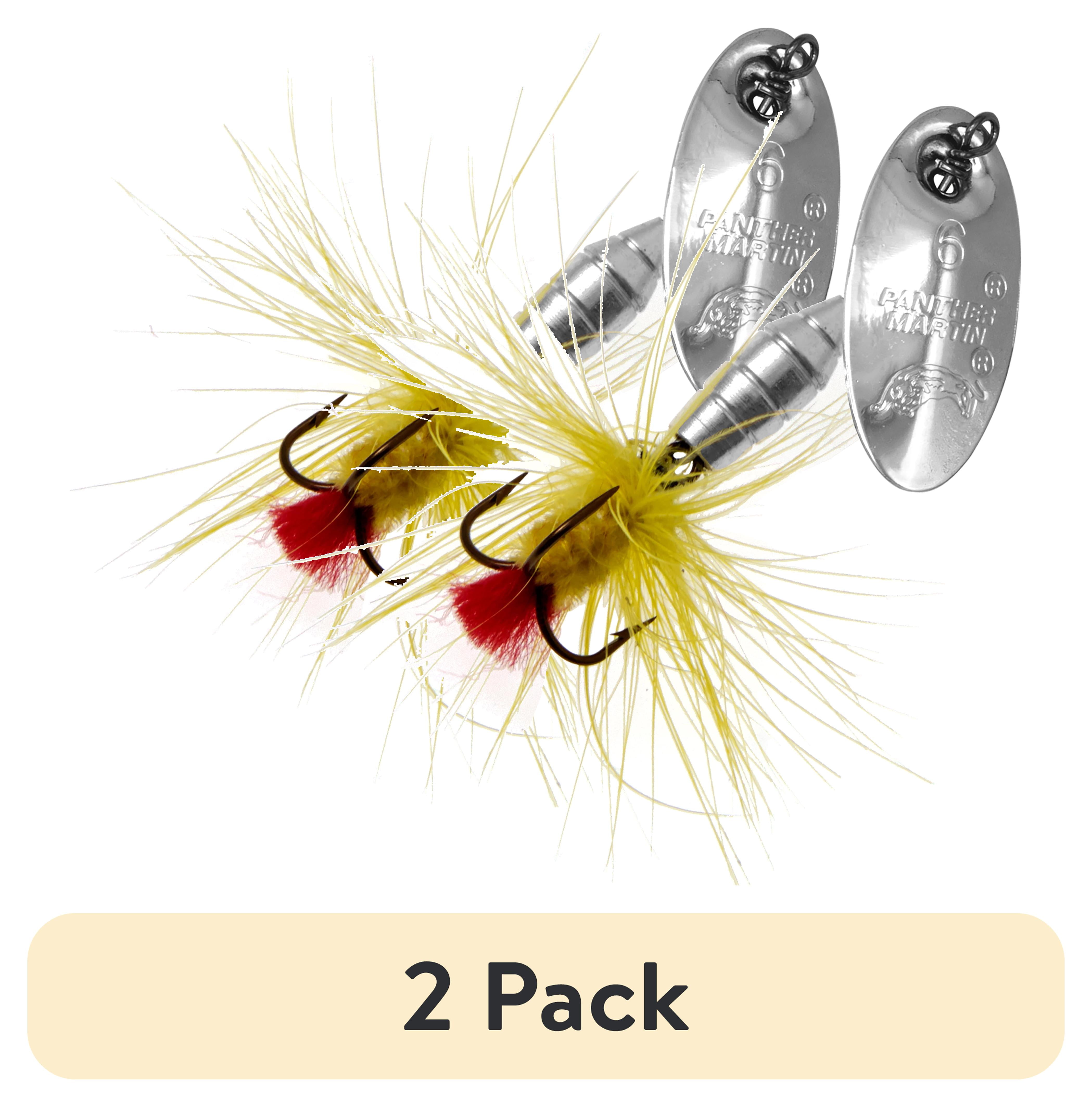 (2 pack) Panther Martin PMF_1_SY Deluxe Dressed Fly Spinning Fishing ...