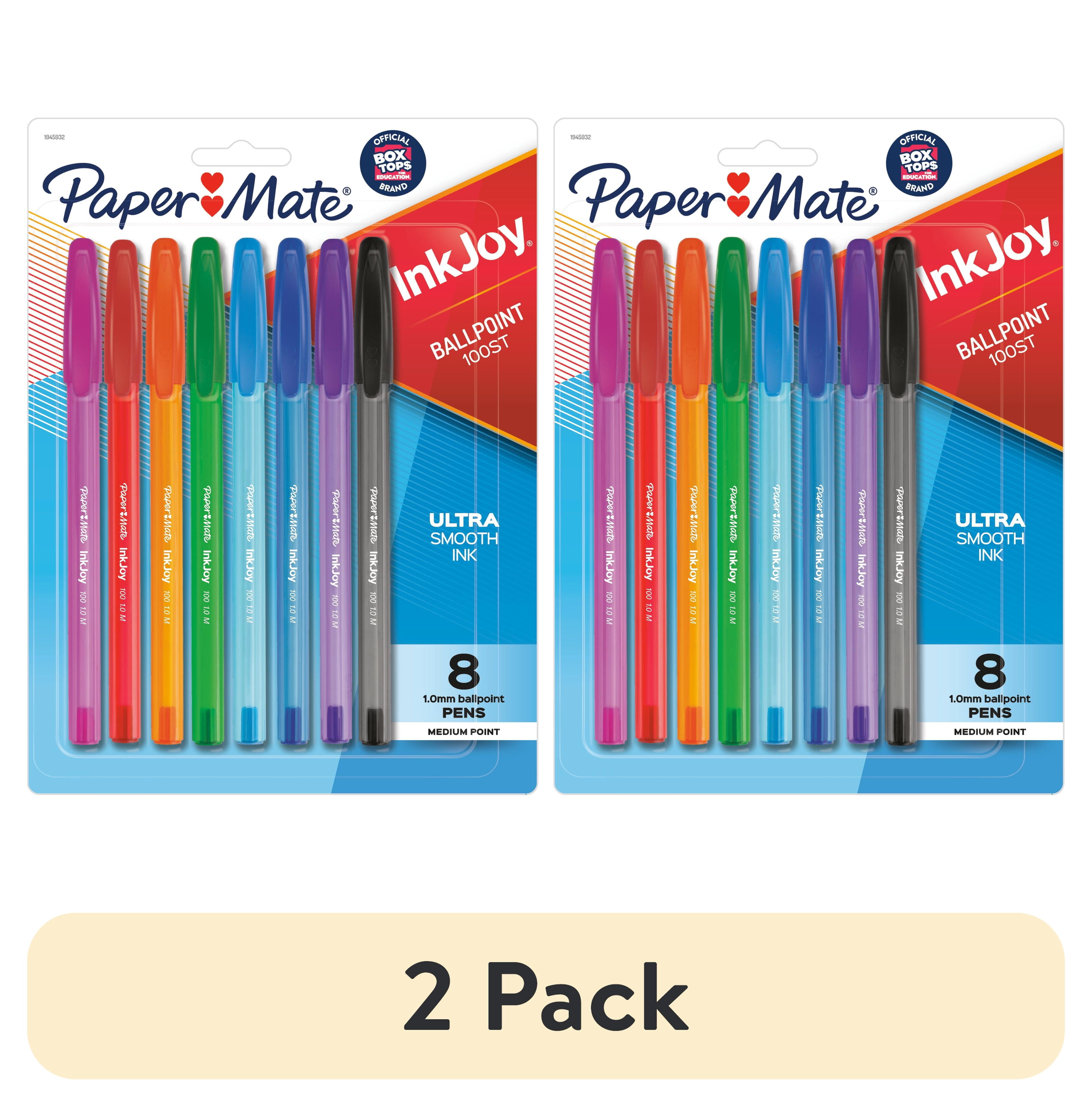 (2 pack) Paper Mate InkJoy 100ST Ballpoint Pens, Medium Point, Assorted ...